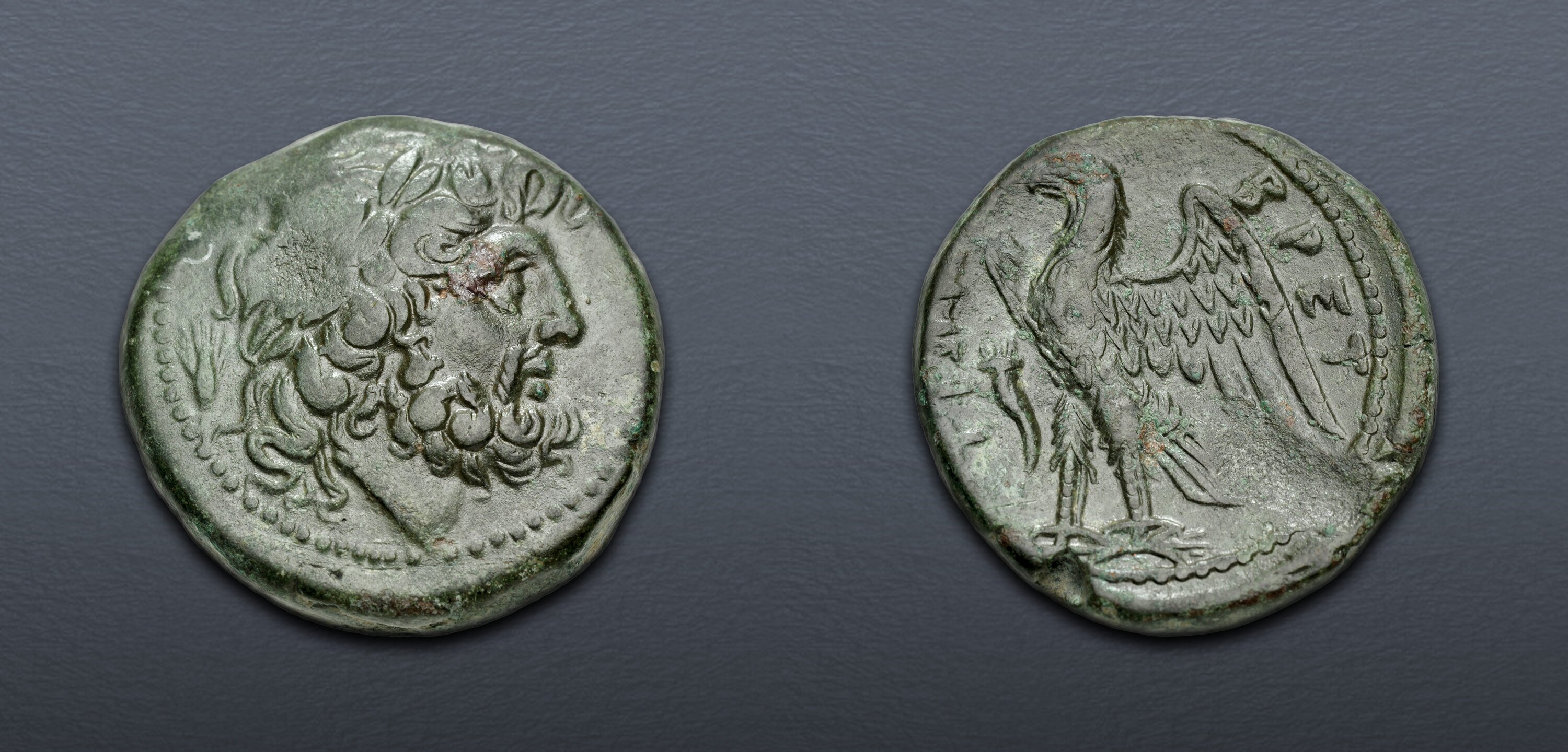 BRUTTIUM, The Brettii. Circa 214-211 BC. Æ Unit – Drachm (22mm, 9.27 g ...