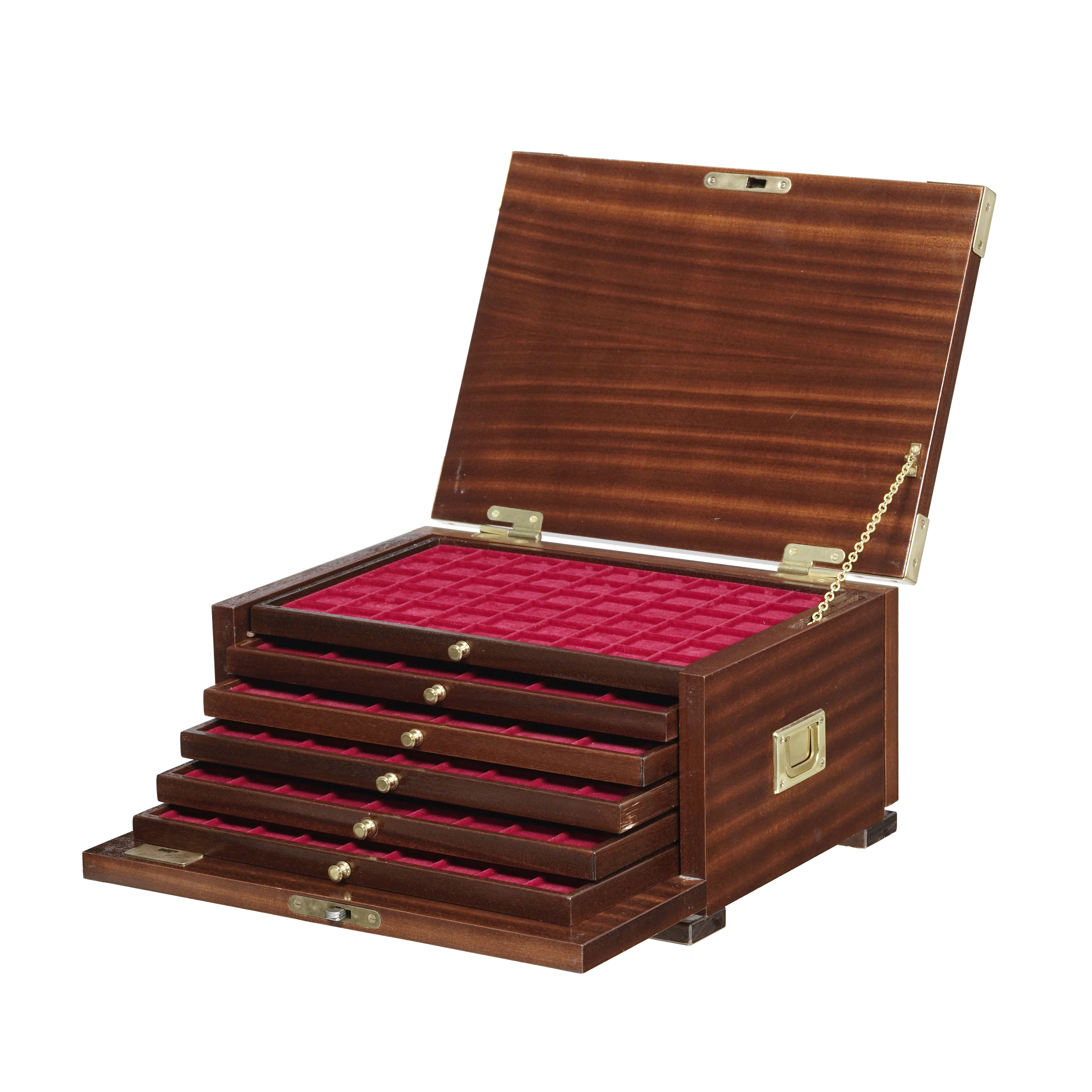 Coffret médailler par Michael Pfeiffer à Munich, ouvrant sur 6 tiroirs ...