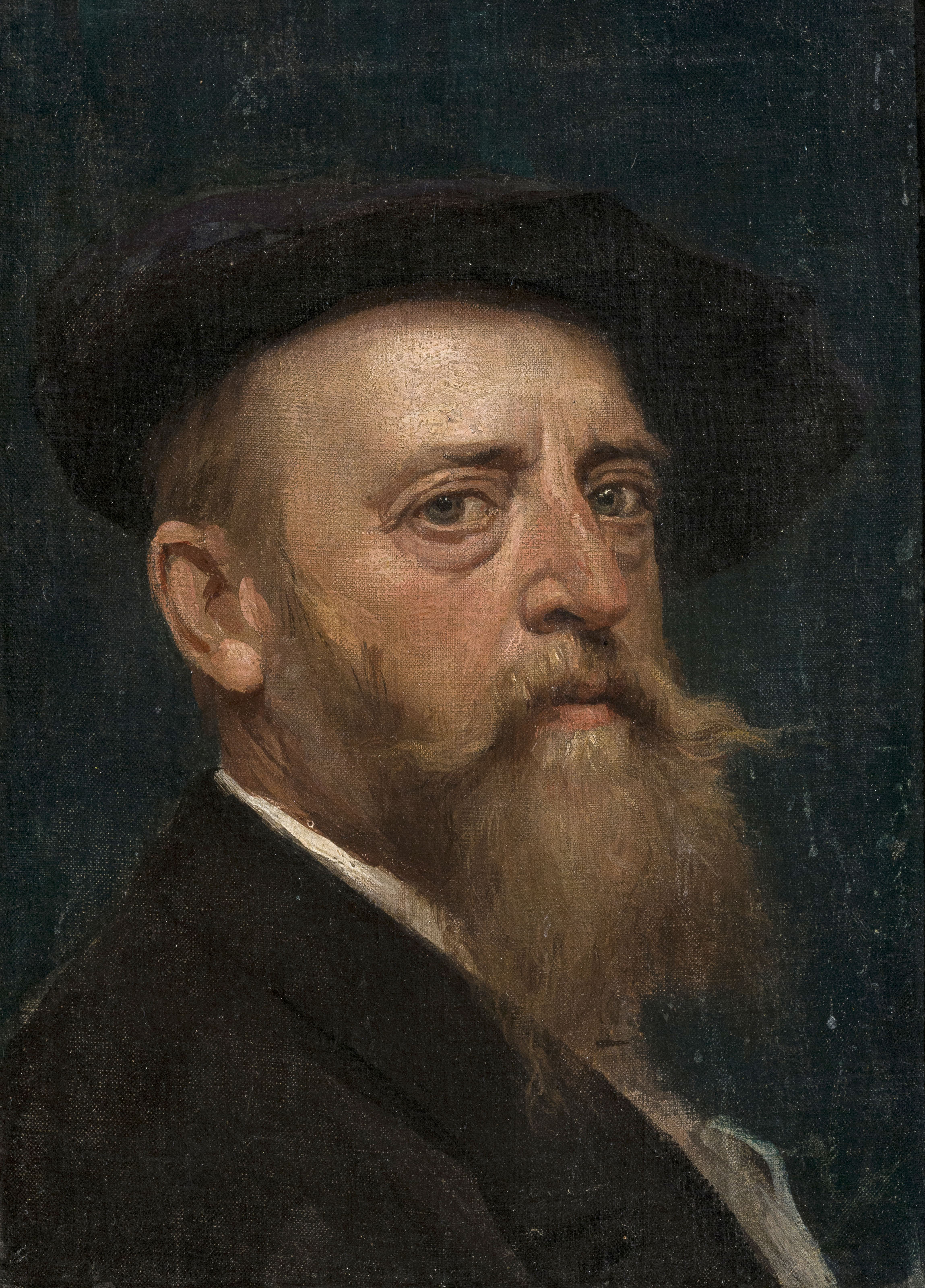 Léon Gaud (1844-1908), Autoportrait, huile sur toile, 34,5x25 cm ...