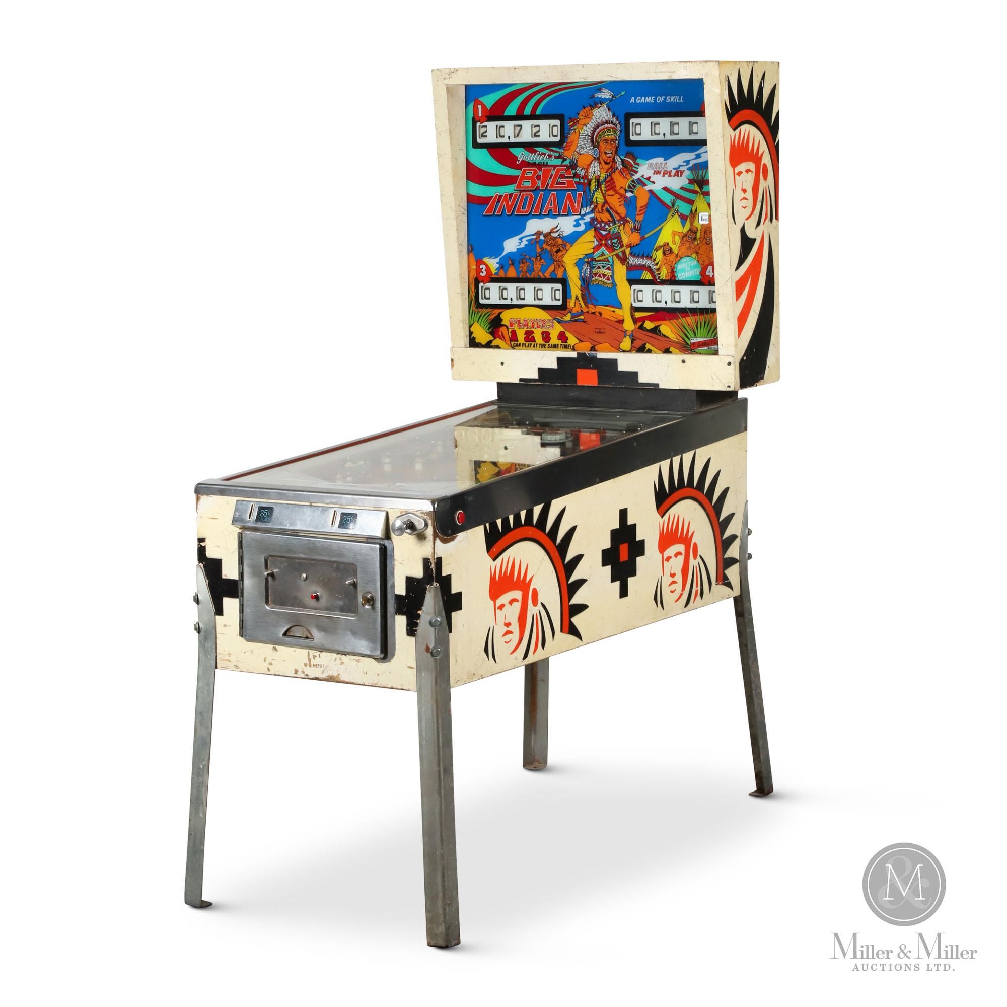 Gottlieb's Big Indian Pinball Machine | Miller & Miller Auctions Ltd