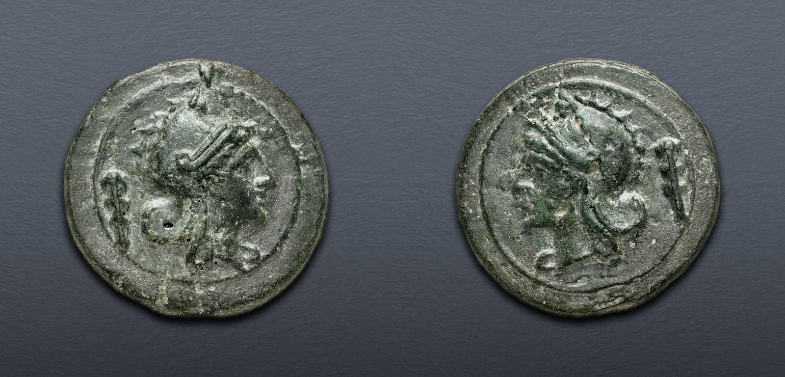 Anonymous. Circa 235 BC. Æ Aes Grave As (67mm, 289.00 g, 12h). Rome ...