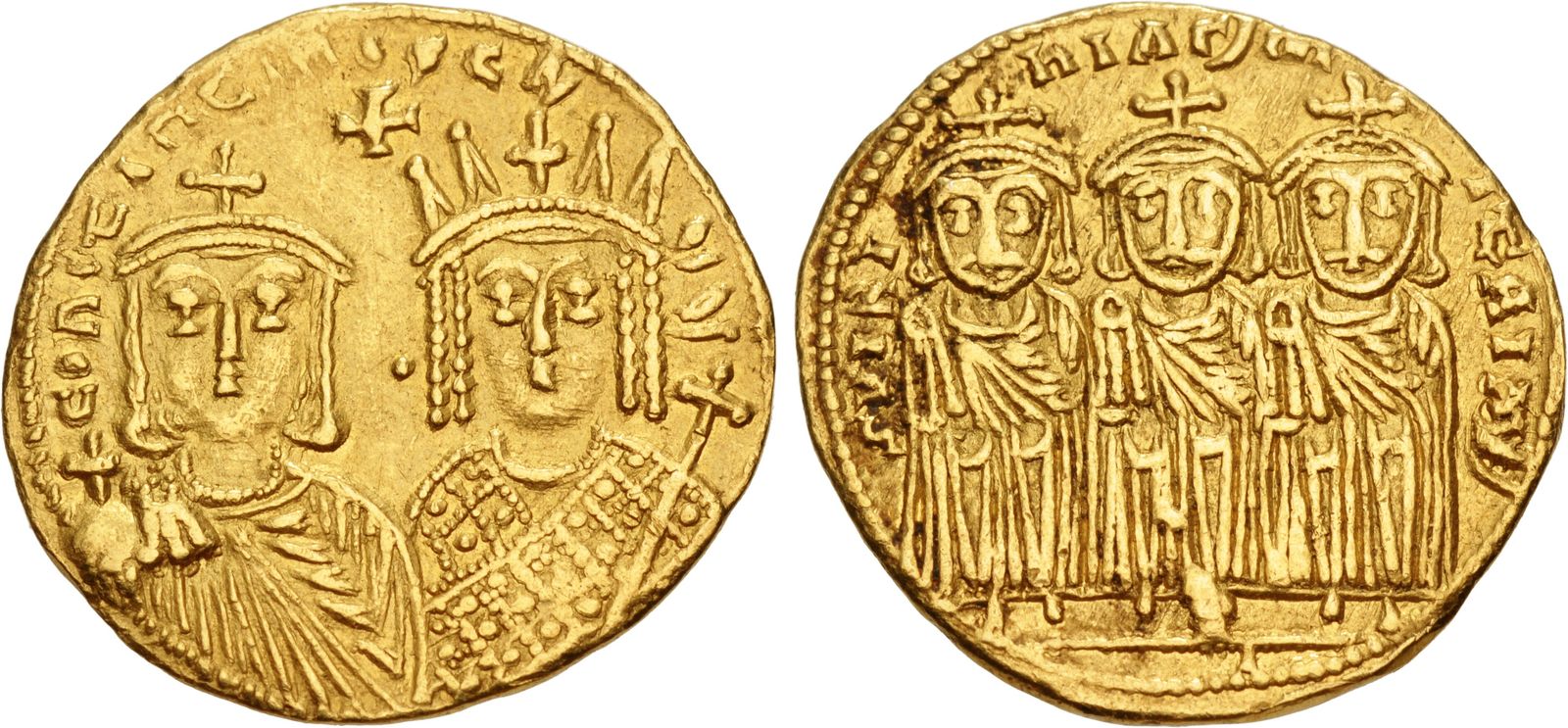 Constantine VI & Irene, with Leo III, Constantine V, and Leo IV. 780 ...
