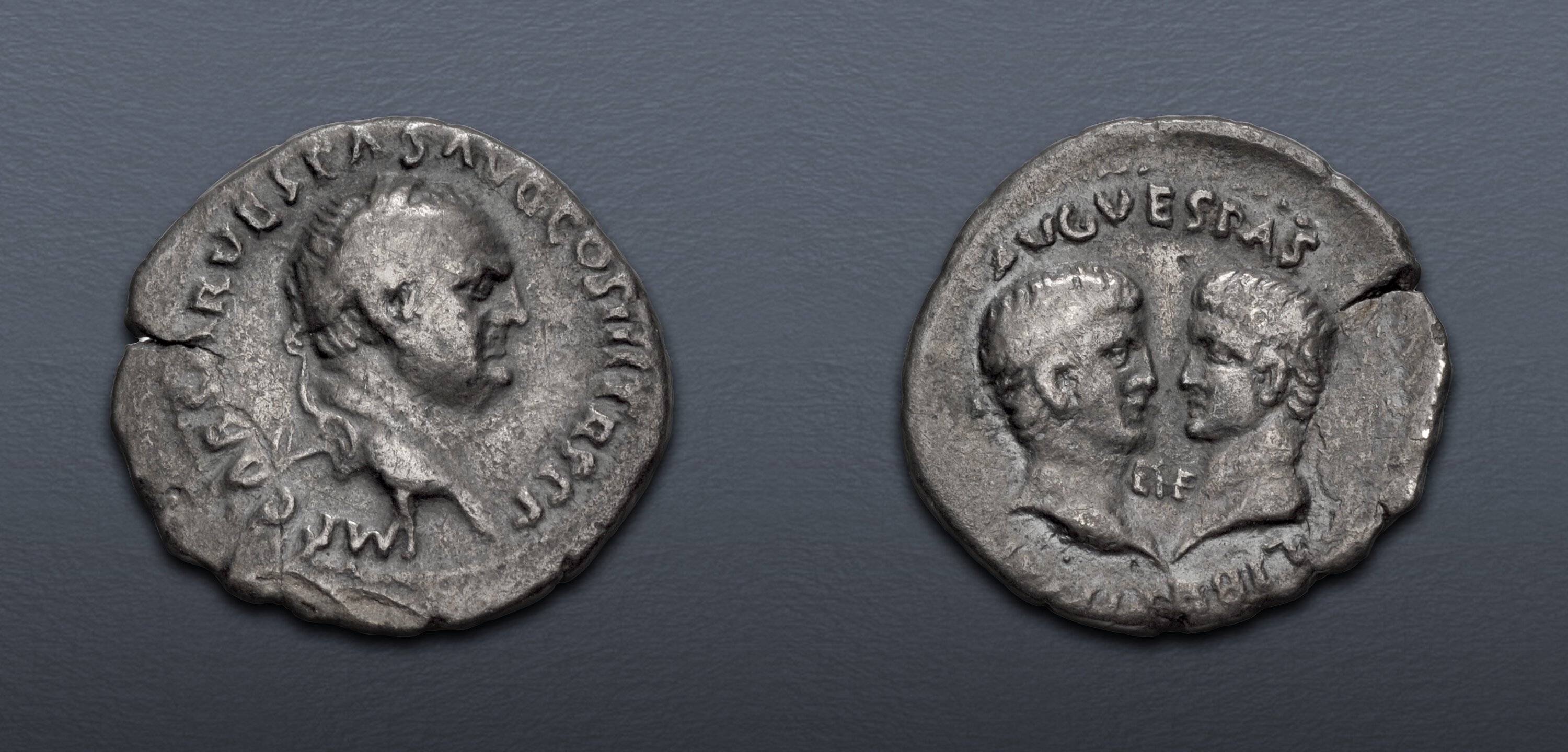 Vespasian, with Titus and Domitian as Caesares. AD 69-79. AR Denarius ...