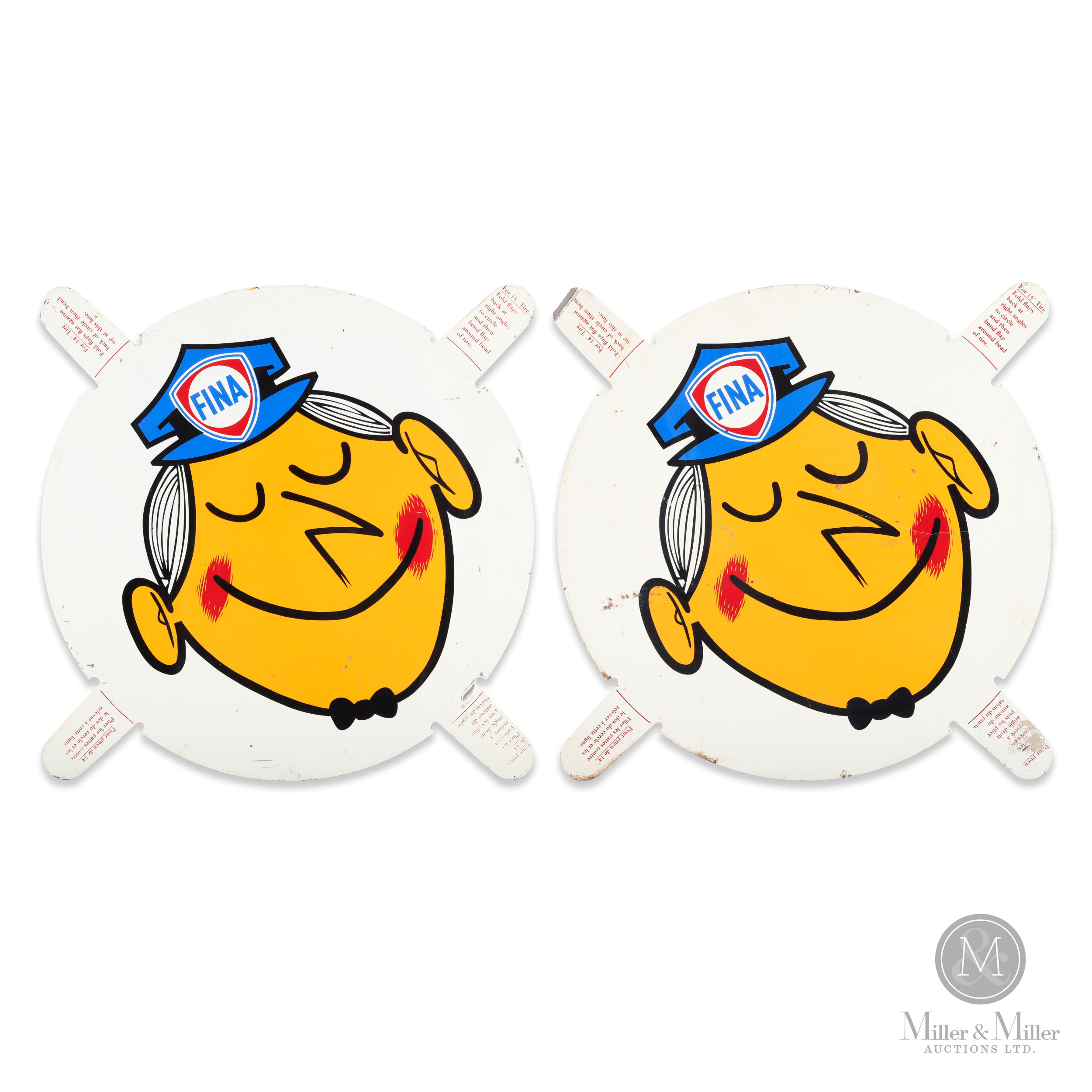 Fina 14" Tire Insert Signs | Barnebys