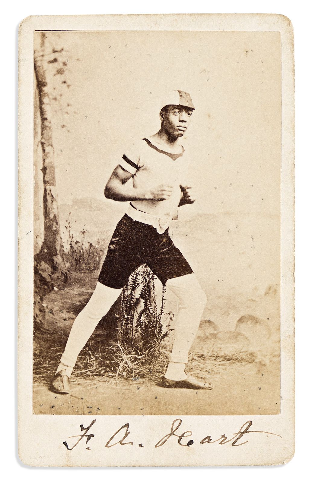 (SPORTS--RACEWALKING.) Carte-de-visite of the champion pedestrian Frank ...