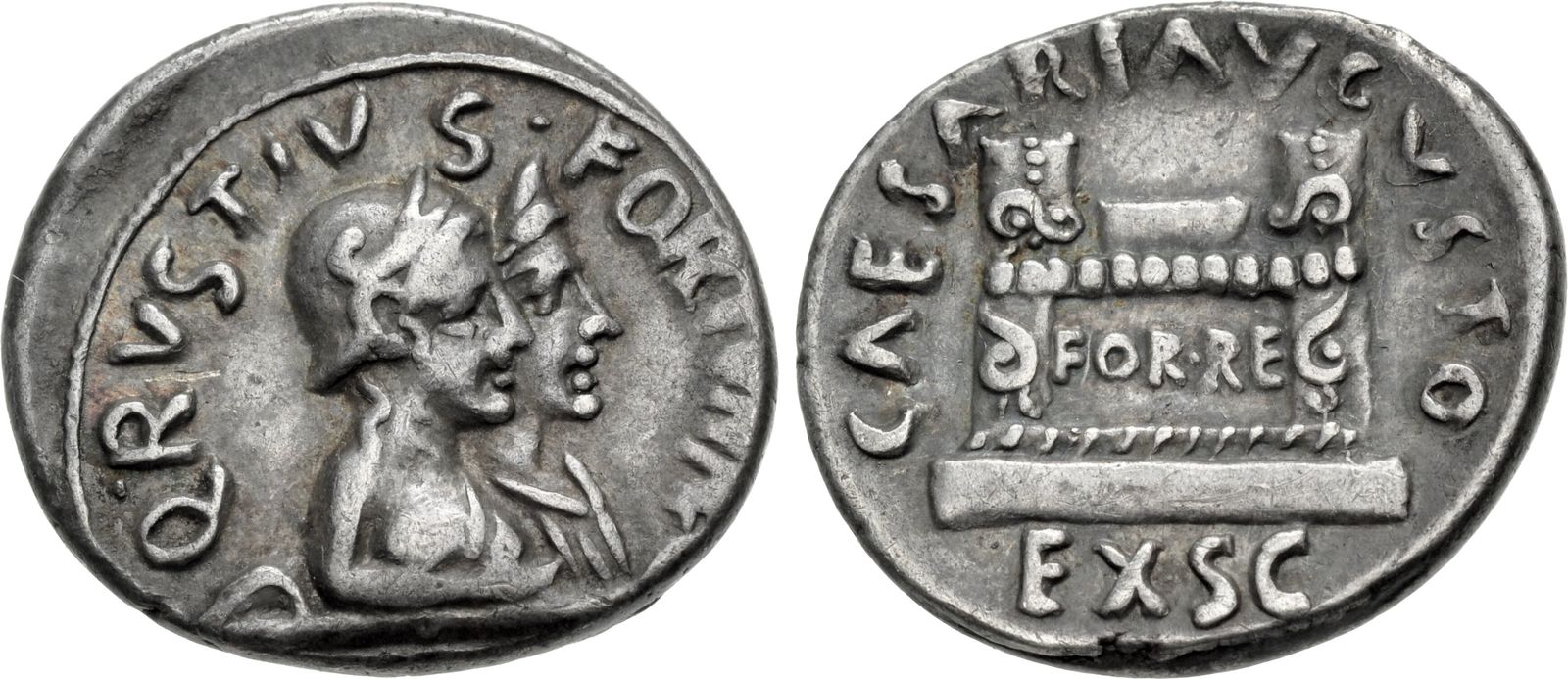 Augustus. 27 BC-AD 14. AR Denarius (19mm, 3.84 g, 6h). Rome mint; Q ...