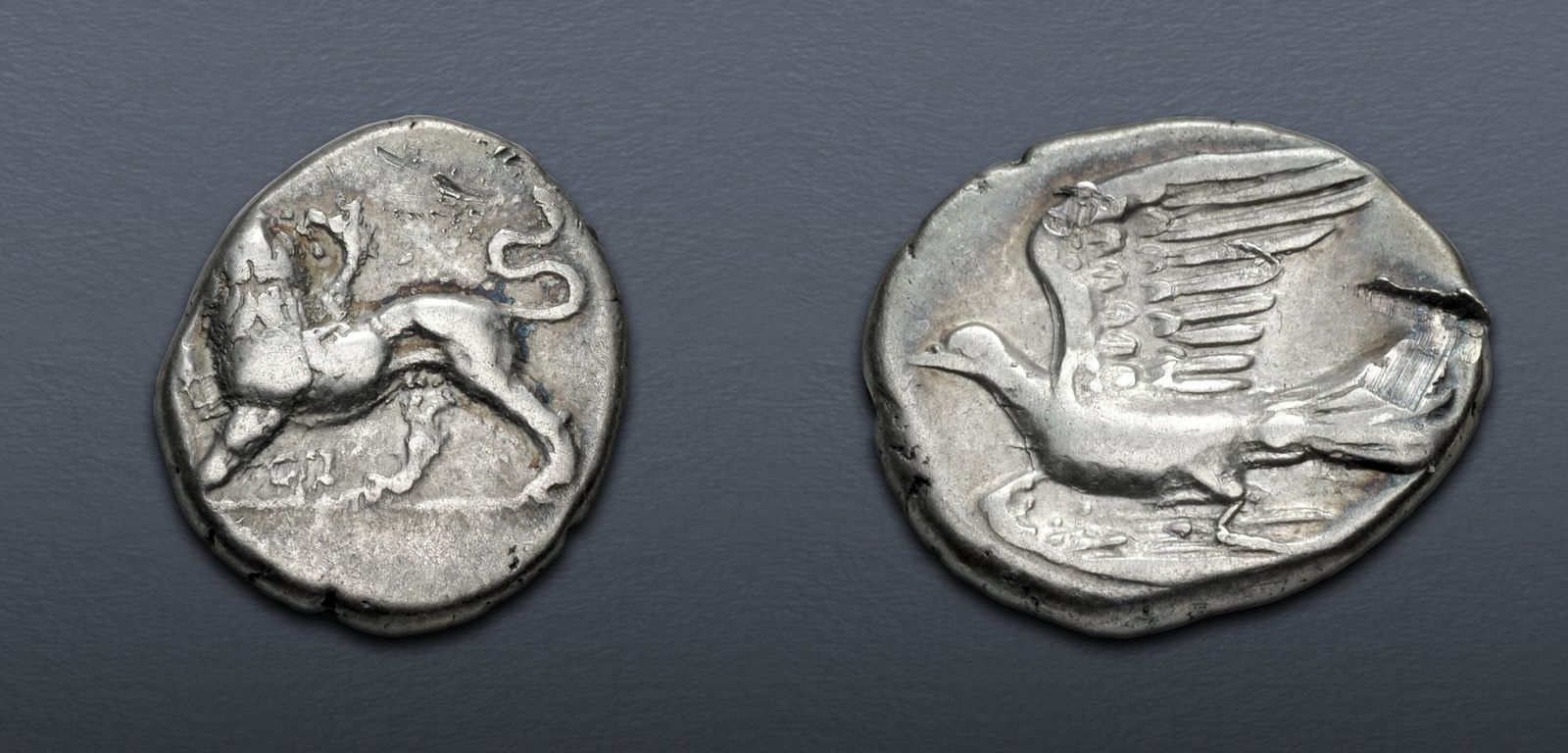 SIKYONIA, Sikyon. Circa 330/20-280 BC. AR Triobol – Hemidrachm (14mm, 2 ...