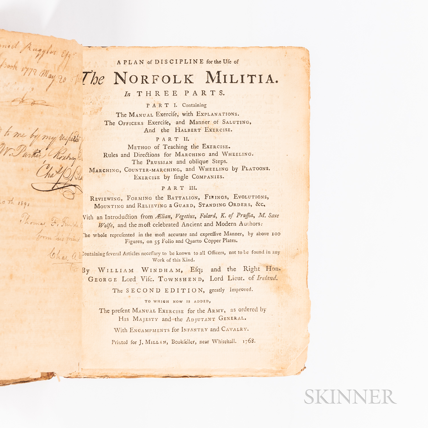 Major Nathaniel Ruggles' Copy of A Plan of Discipline for the Use ...