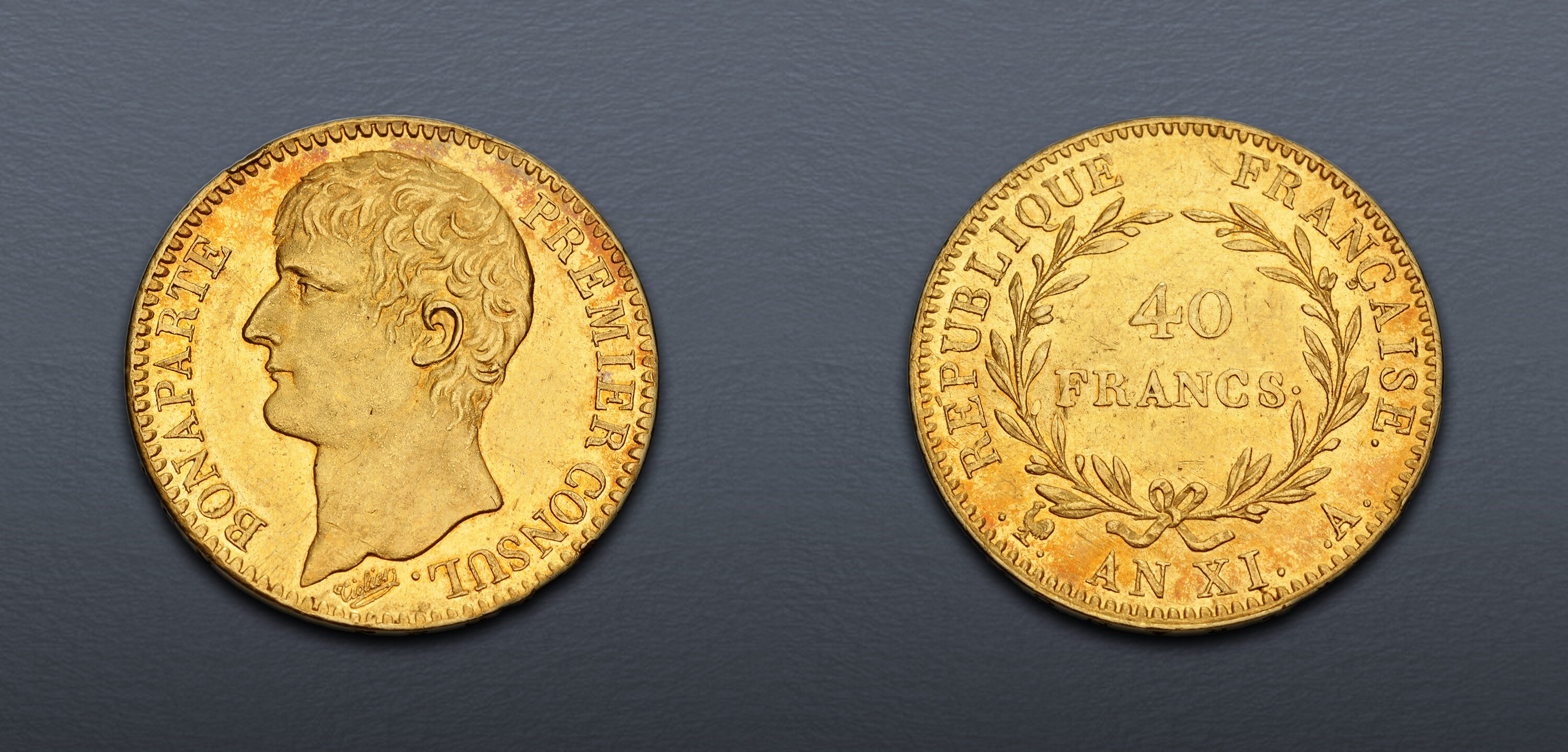 FRANCE, First Republic. Consulat. Napoléon Bonaparte. Premier Consul ...