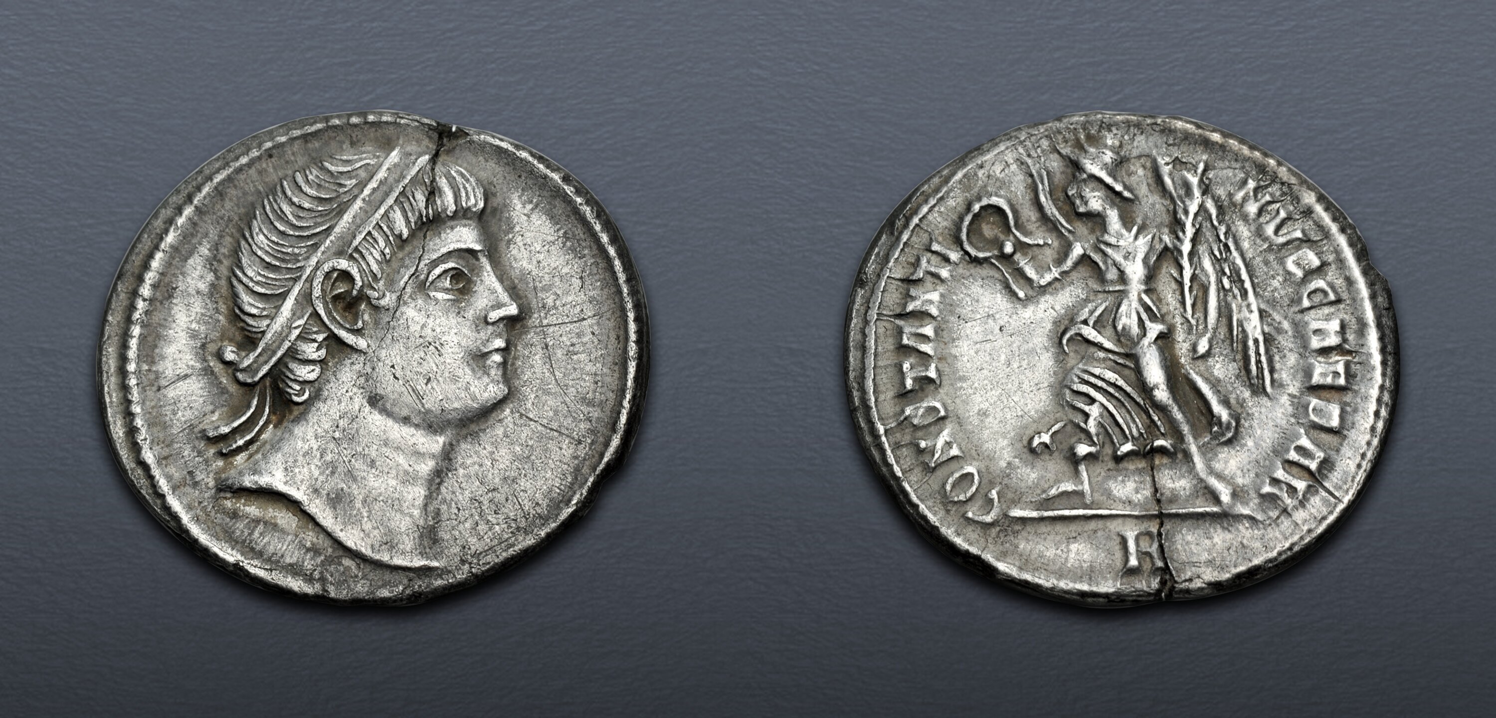 Constantine II. As Caesar, AD 316-337. AR Siliqua (19mm, 3.27 g, 6h ...