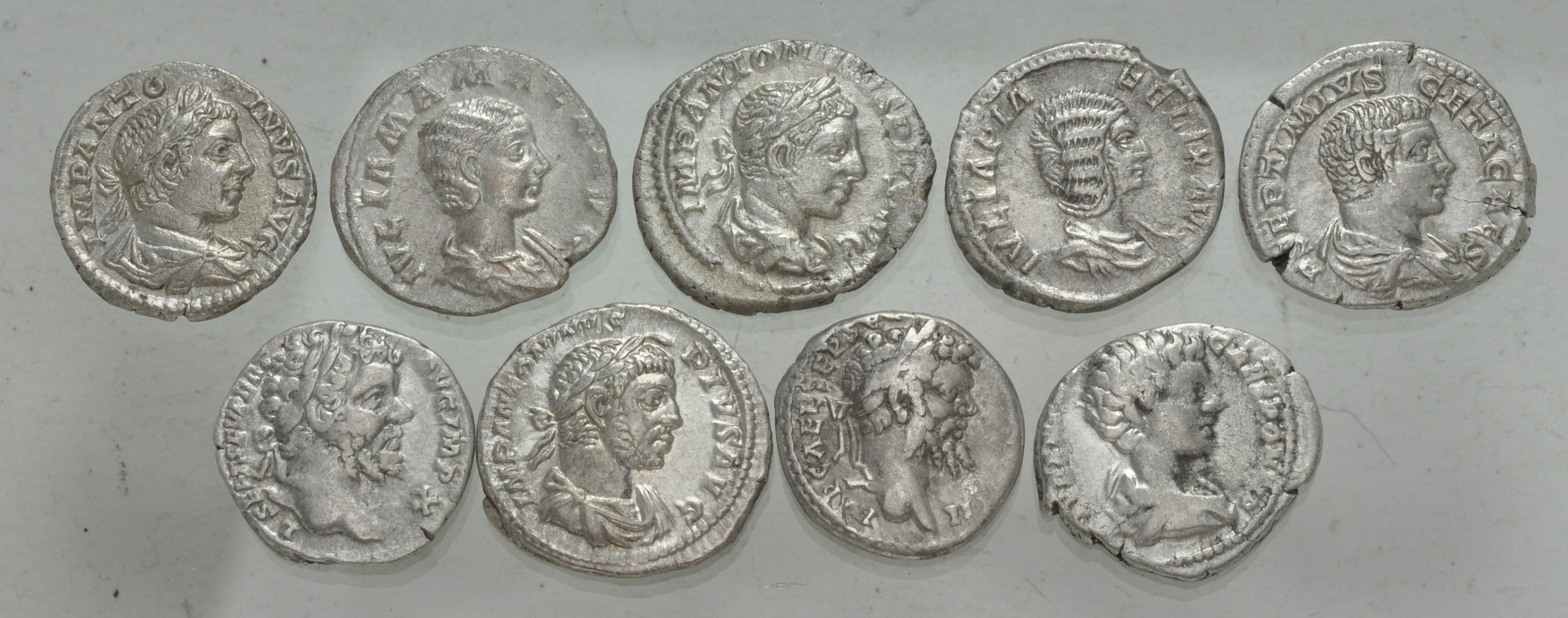 ROMAN. Imperial. Lot of nine (9) AR Denarii. | Classical Numismatic Group