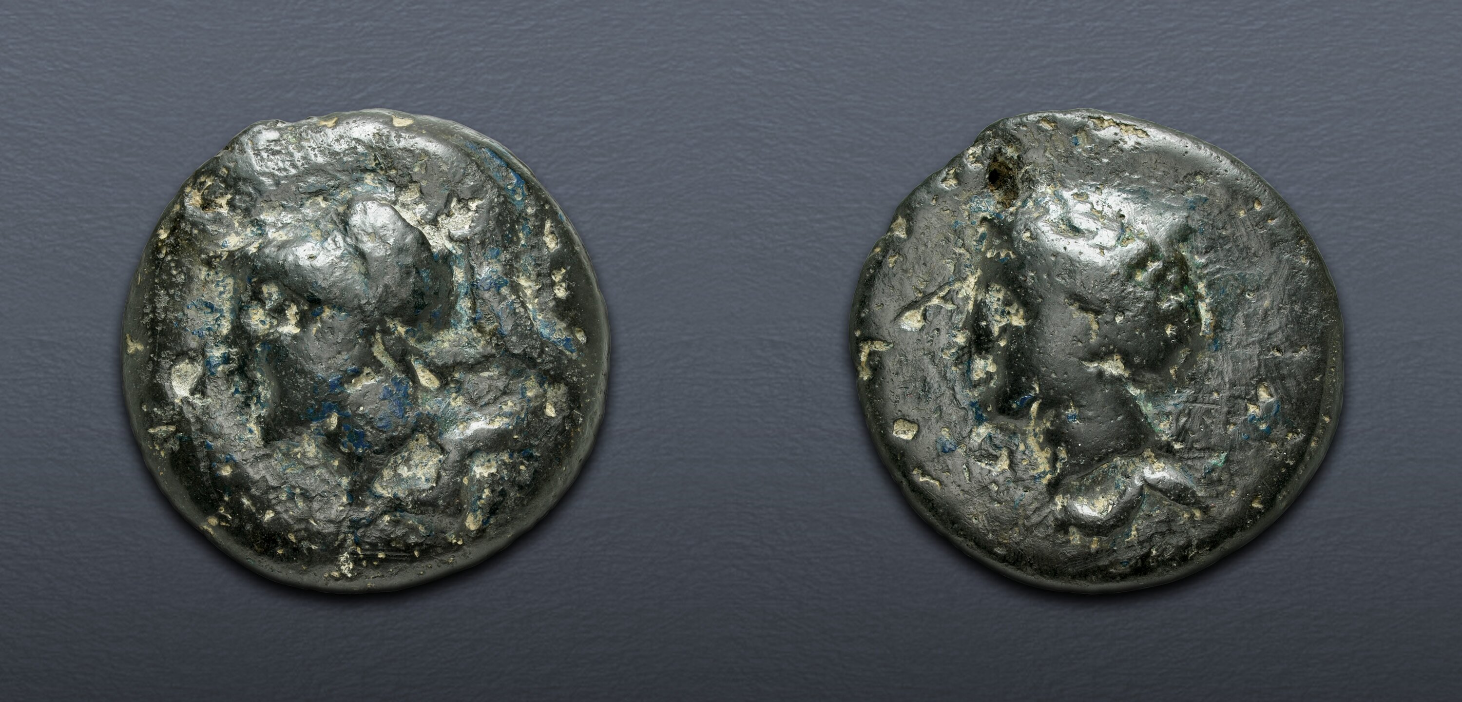 Anonymous. Circa 280 BC. Æ Aes Grave Semis (53mm, 156.75 g, 12h). Rome ...