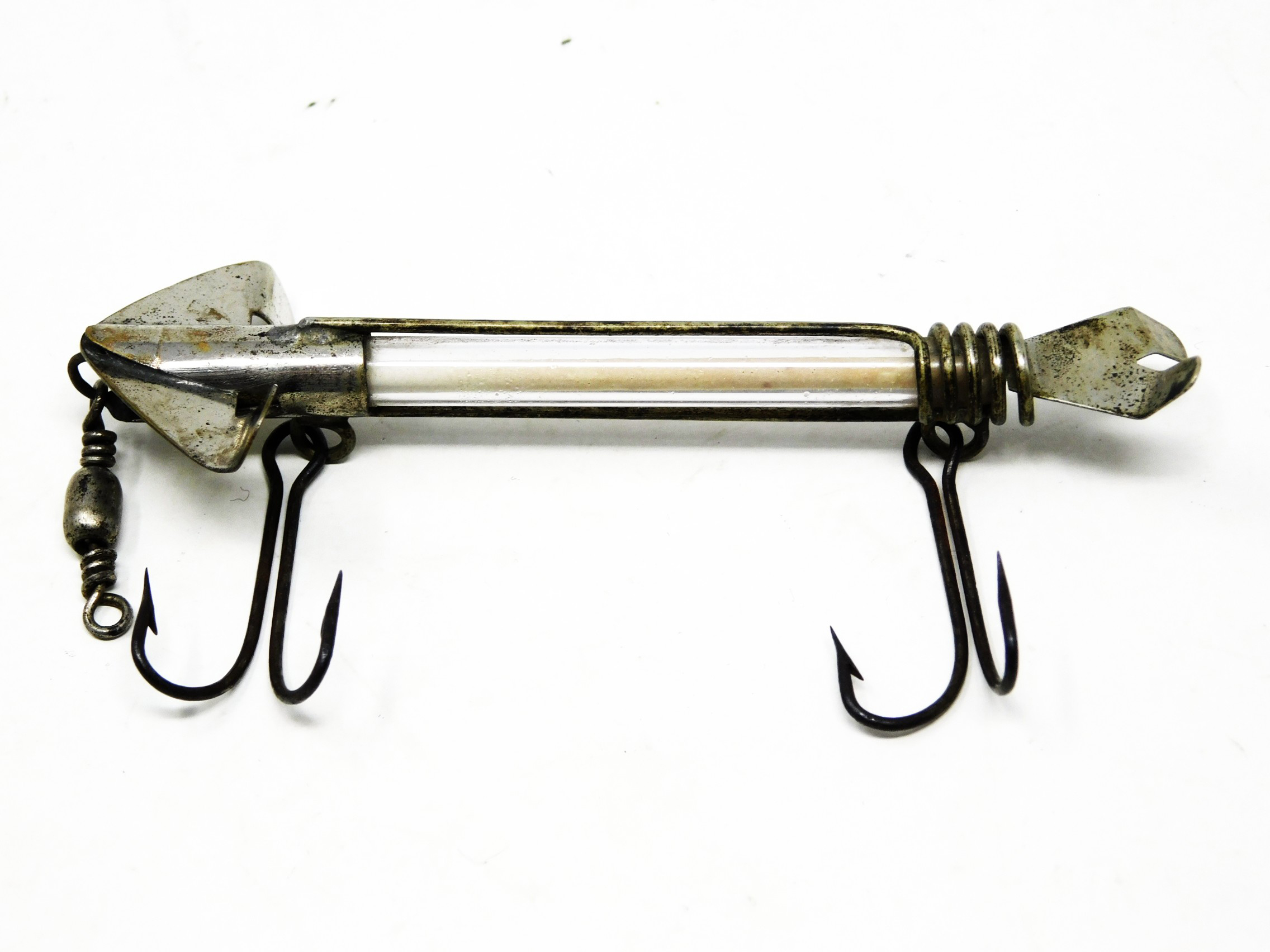 Vintage "Globody Minnow" Glass Tubed Metal Lure | The Angling Marketplace