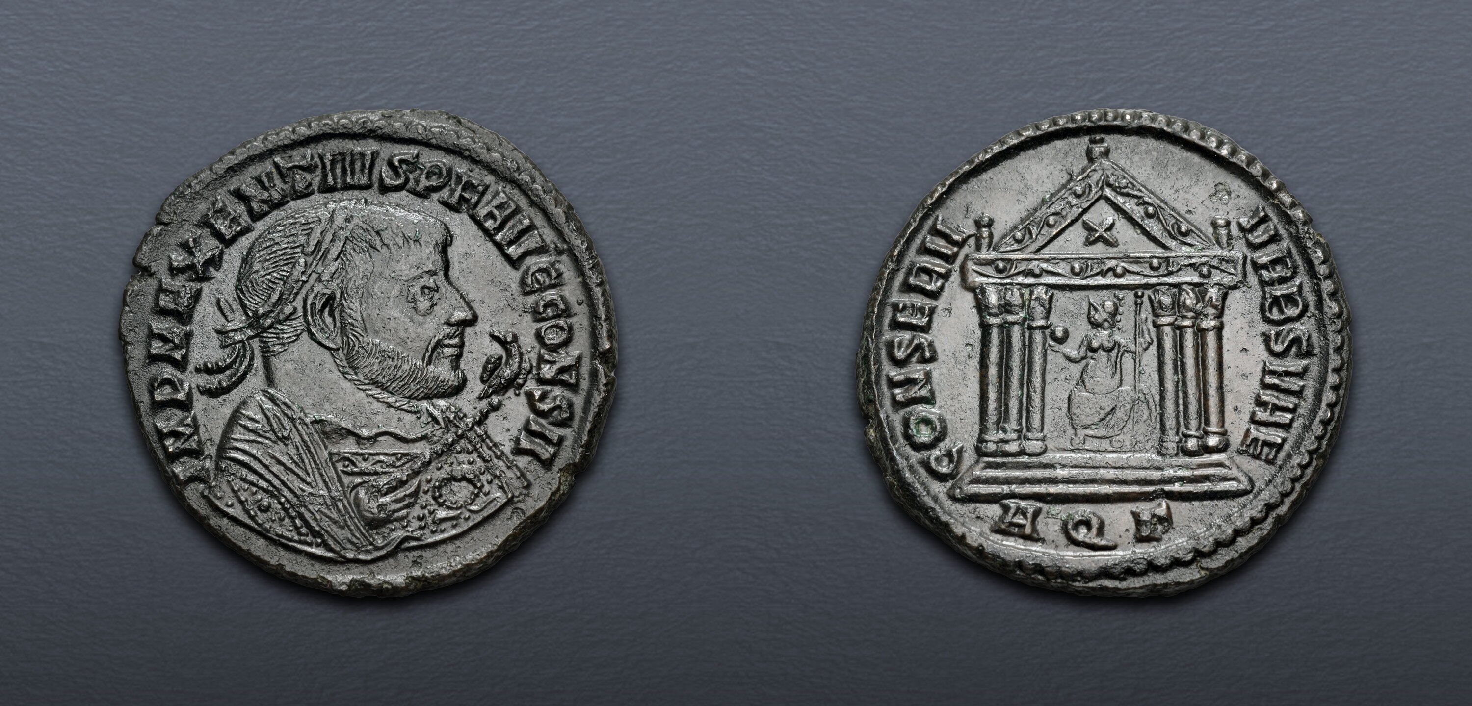 Maxentius. AD 307-312. Æ Follis (24.5mm, 6.12 g, 6h). Aquileia mint ...
