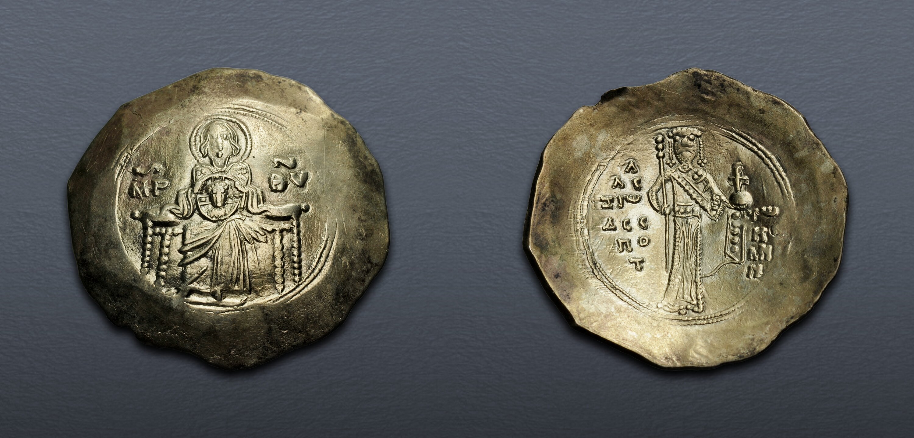 Alexius I Comnenus. 1081-1118. EL Aspron Trachy Nomisma (29mm, 4.31 g ...