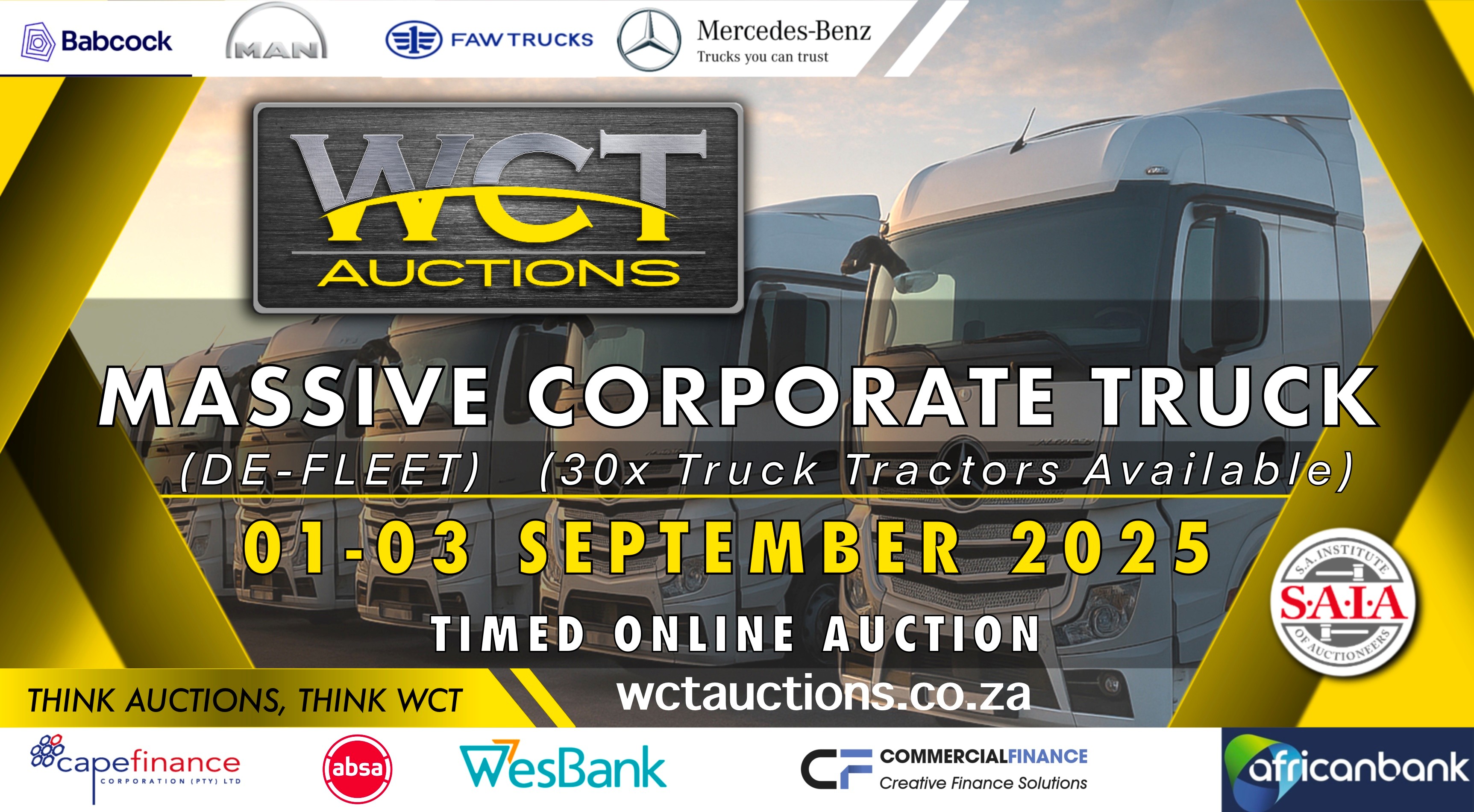 MASSIVE CORPORATE TRUCK DE-FLEET TIMED ONLINE AUCTION: 01-03 SEPTEMBER ...