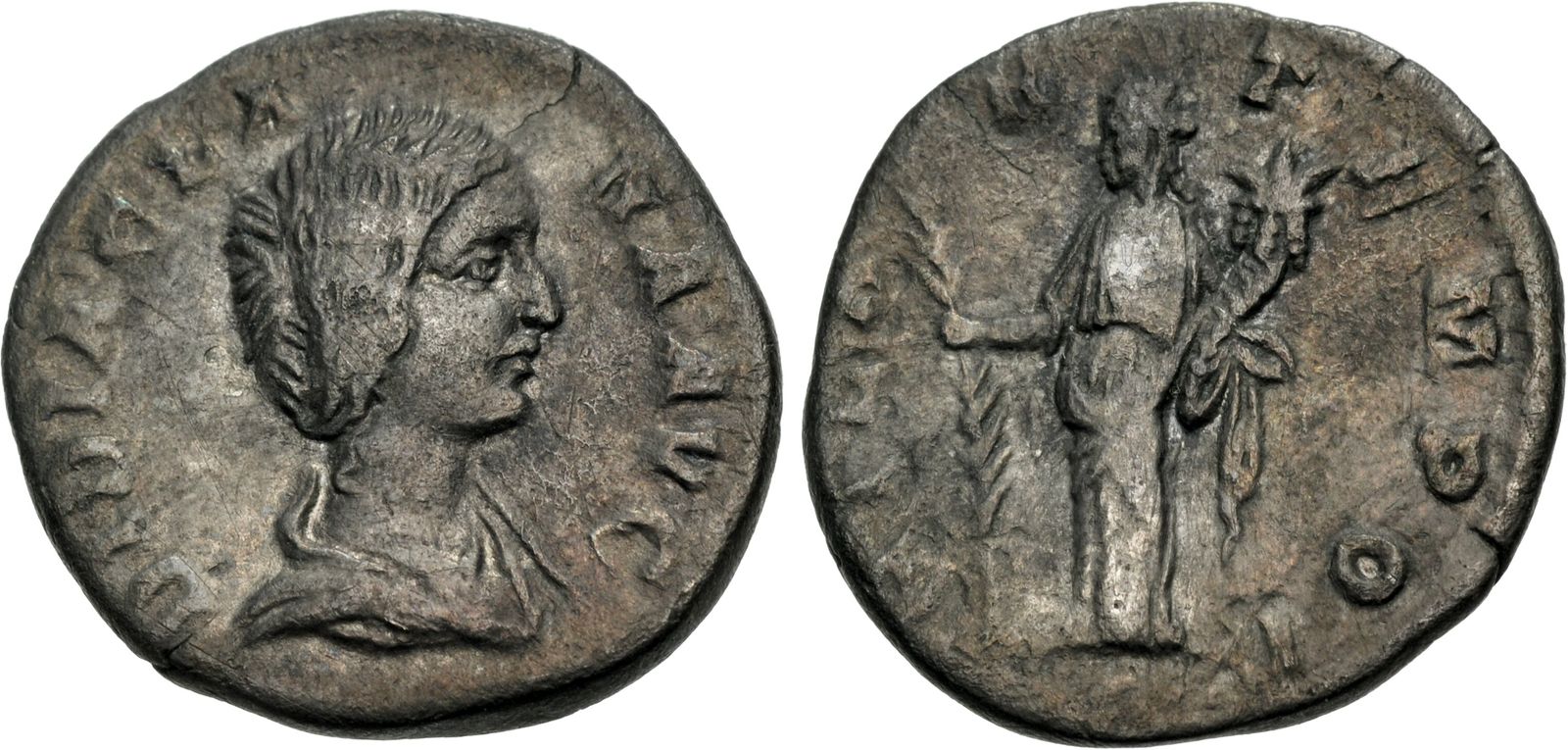 Didia Clara. Augusta, AD 193. AR Denarius (18mm, 2.49 g, 12h). Rome ...
