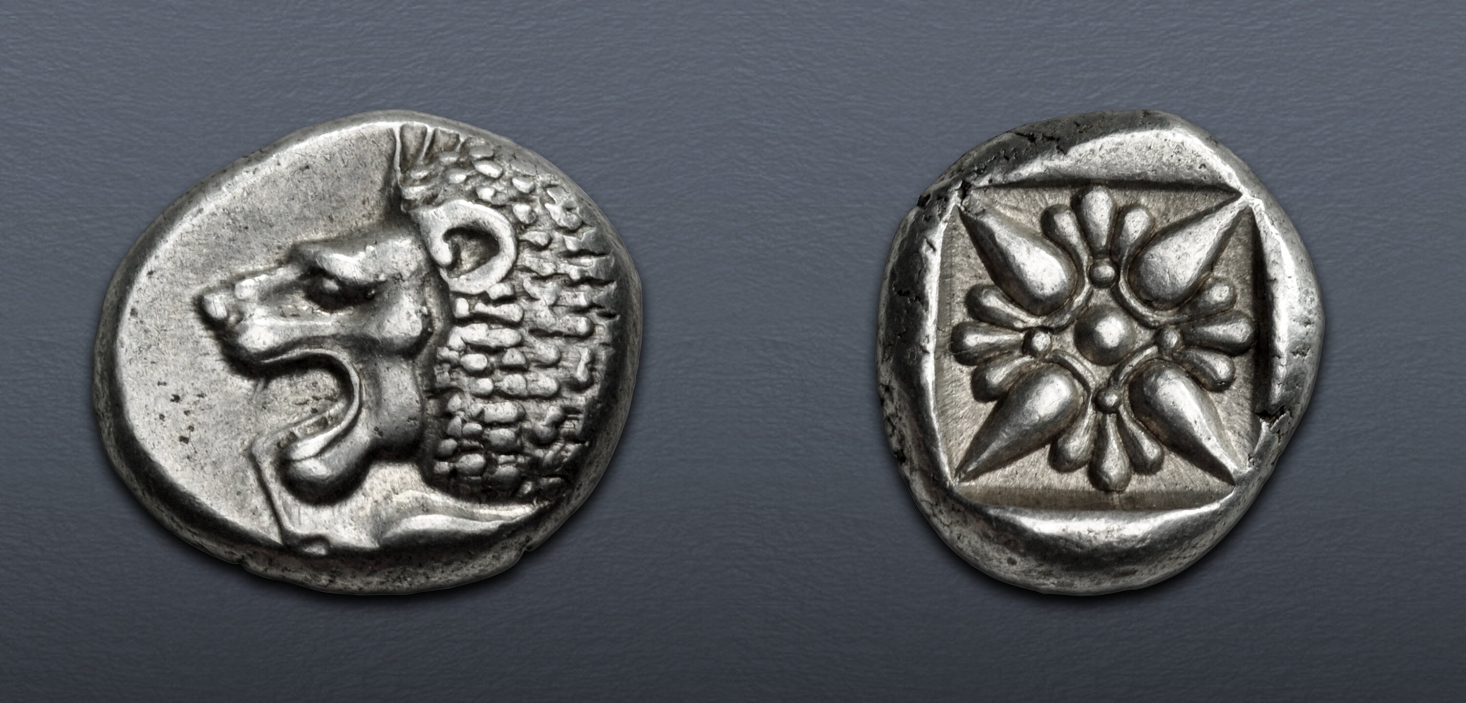 IONIA, Miletos. Late 6th-early 5th century BC. AR Obol (9mm, 1.10 g ...