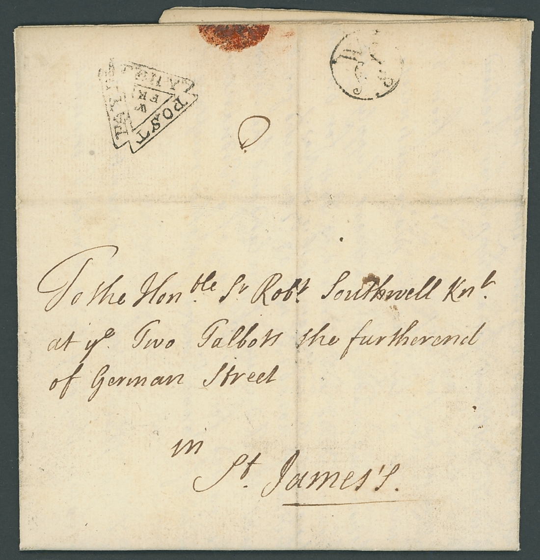 Great Britain Postal History 1689 (22 March) entire letter from the ...