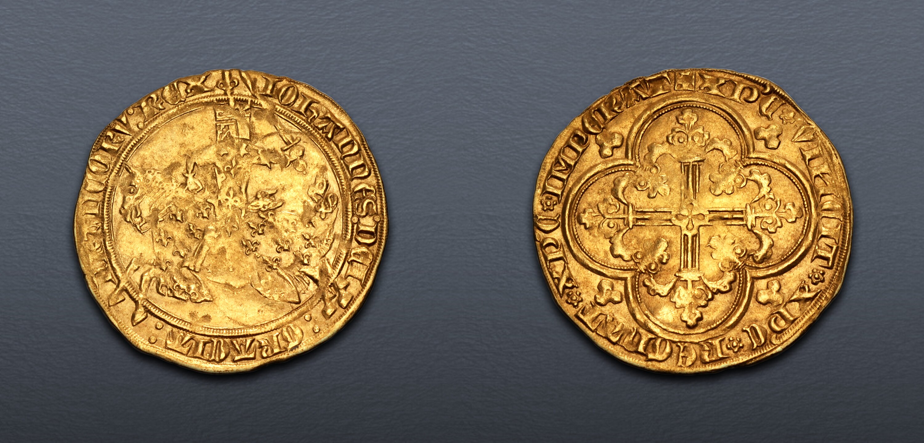 FRANCE, Royal. Jean II le Bon (the Good). 1350-1364. AV Franc à cheval ...