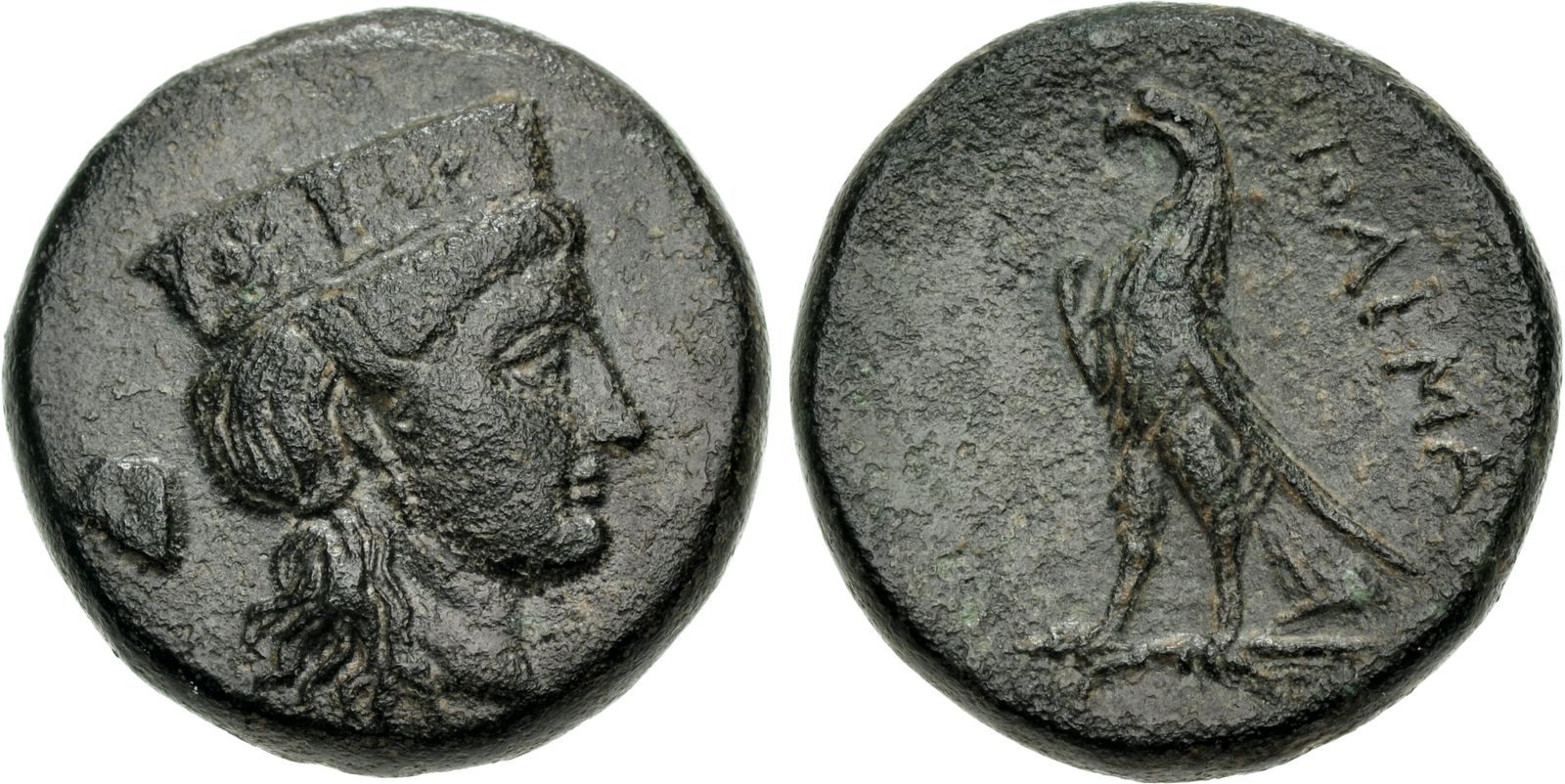 PTOLEMAIC KINGS of EGYPT. Ptolemy I Soter. 305/4-282 BC. Æ Obol (20mm, 8.70 g, 12h). Palai ...