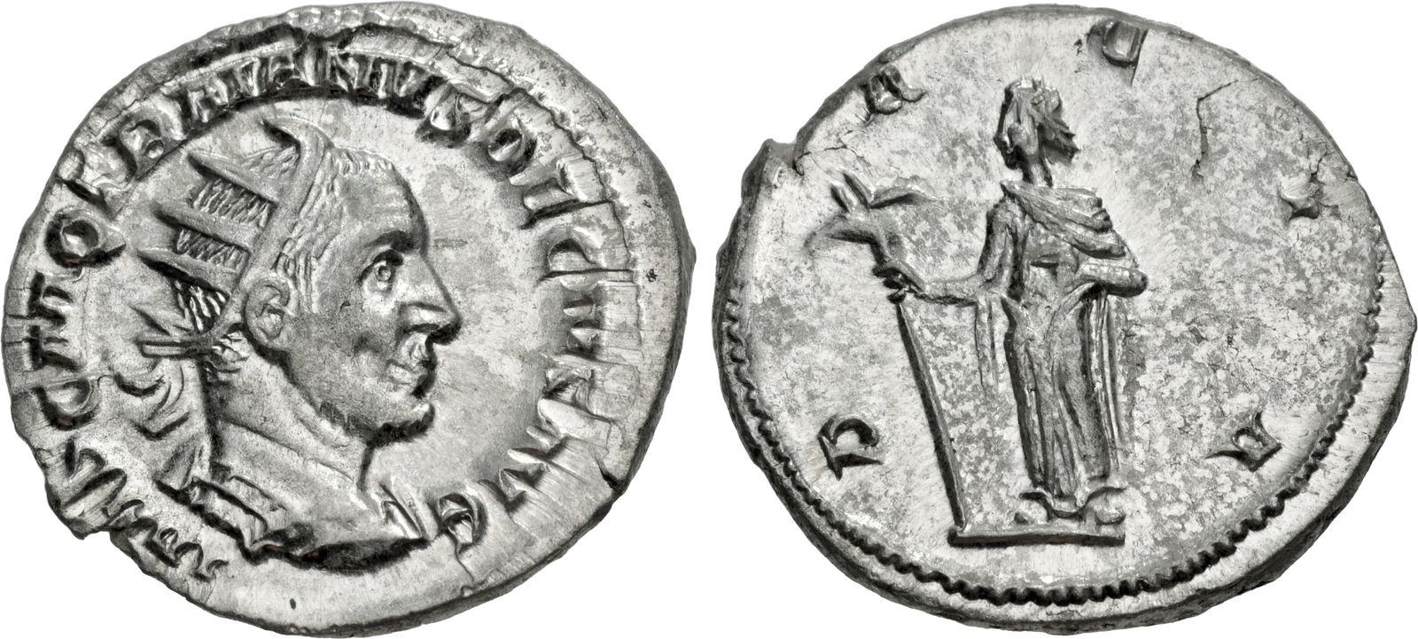 Trajan Decius. AD 249-251. AR Antoninianus (22mm, 4.23 g, 6h). Rome ...