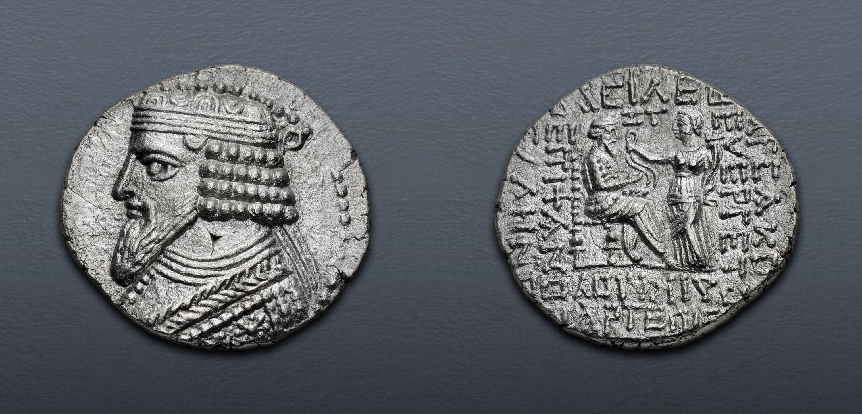 KINGS of PARTHIA. Gotarzes II. Circa AD 44-51. BI Tetradrachm (30mm, 12 ...