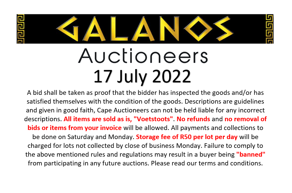 Upcoming Auctions | Cape Auctioneers