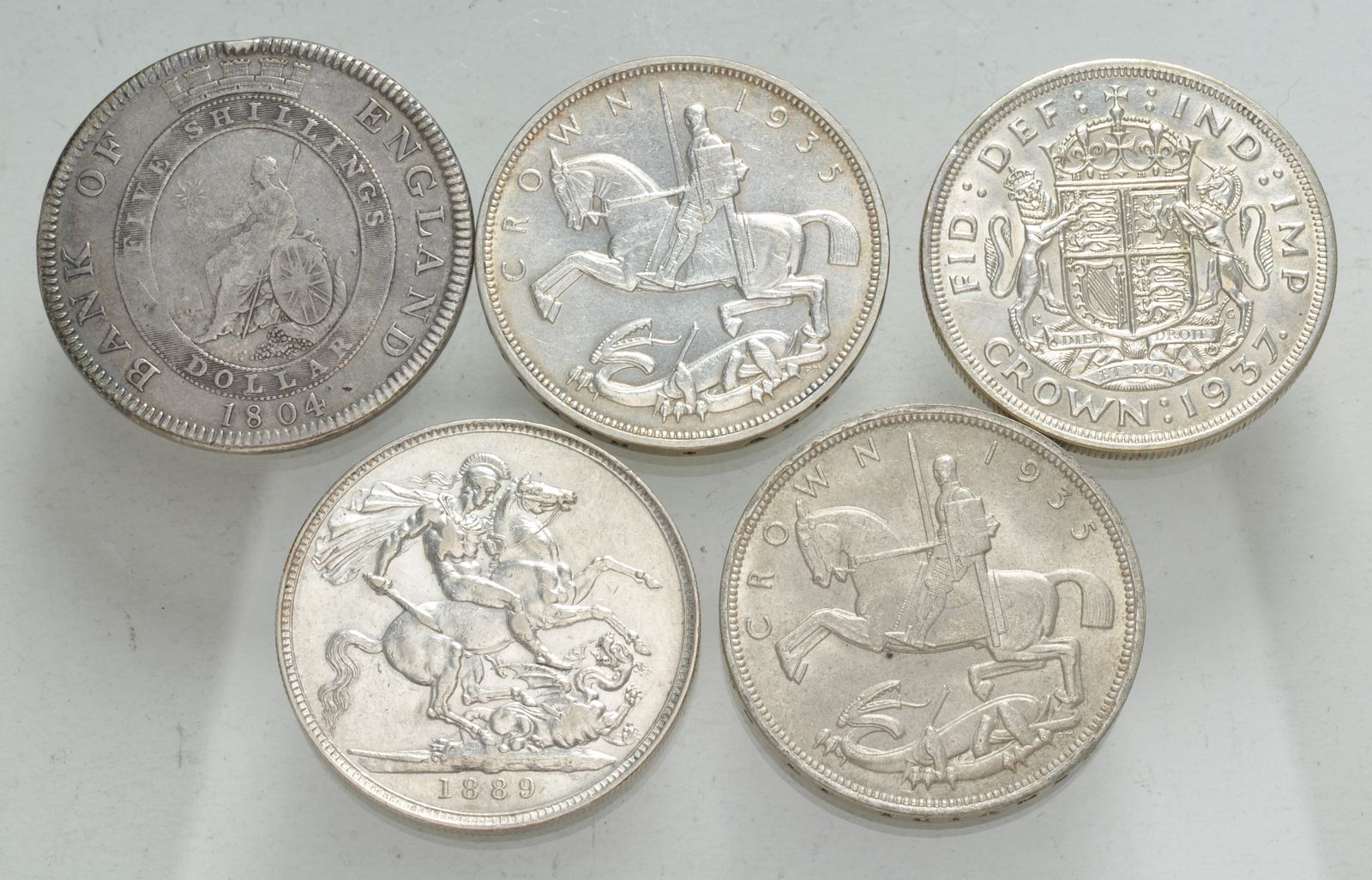 BRITISH. Modern. Lot of five (5) silver issues. | Classical Numismatic ...