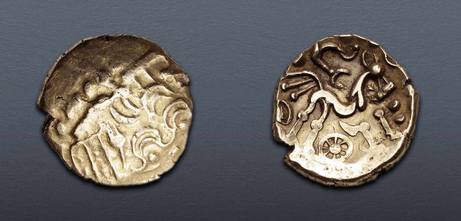 CELTIC, Atrebates & Regni. Uninscribed. Circa 55-45 BC. AV Stater (19mm ...