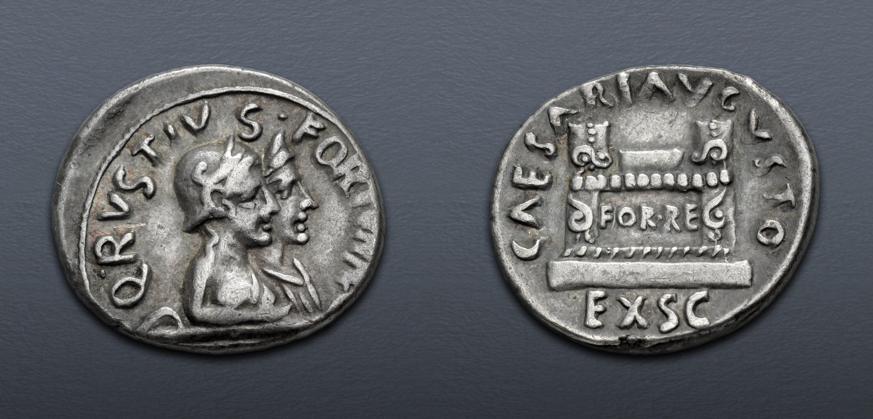 Augustus. 27 BC-AD 14. AR Denarius (19mm, 3.84 g, 6h). Rome mint; Q ...