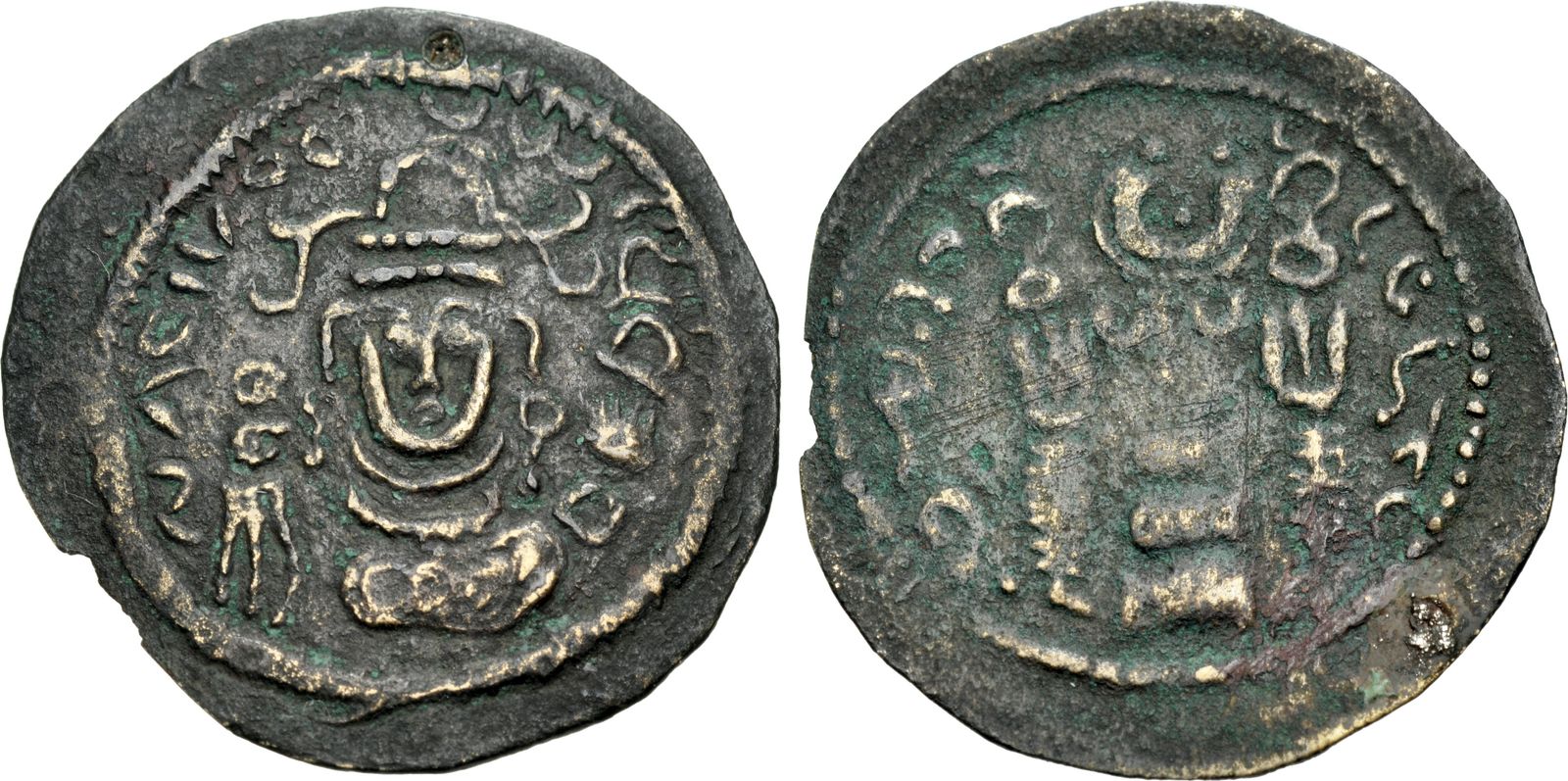 HUNNIC TRIBES, Western Turk Period. Uncertain ruler. Late 7th century ...