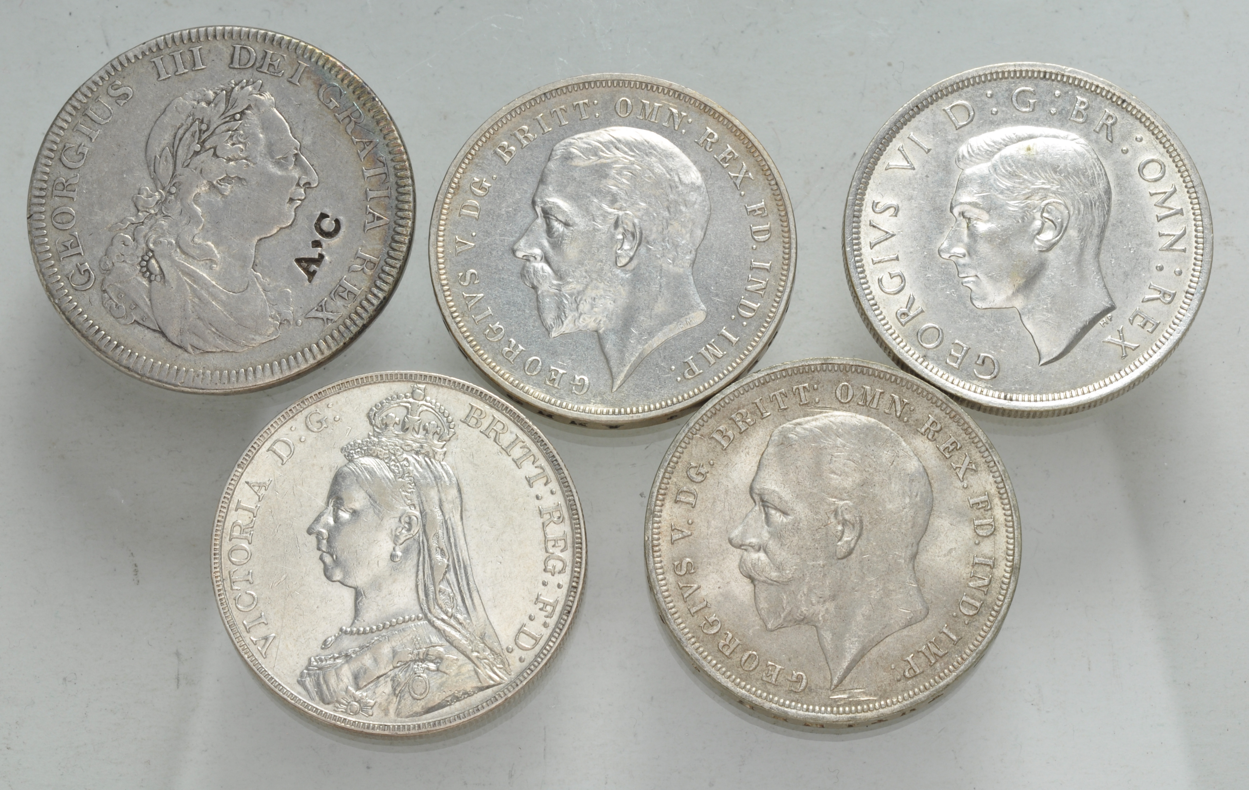 BRITISH. Modern. Lot of five (5) silver issues. | Classical Numismatic ...