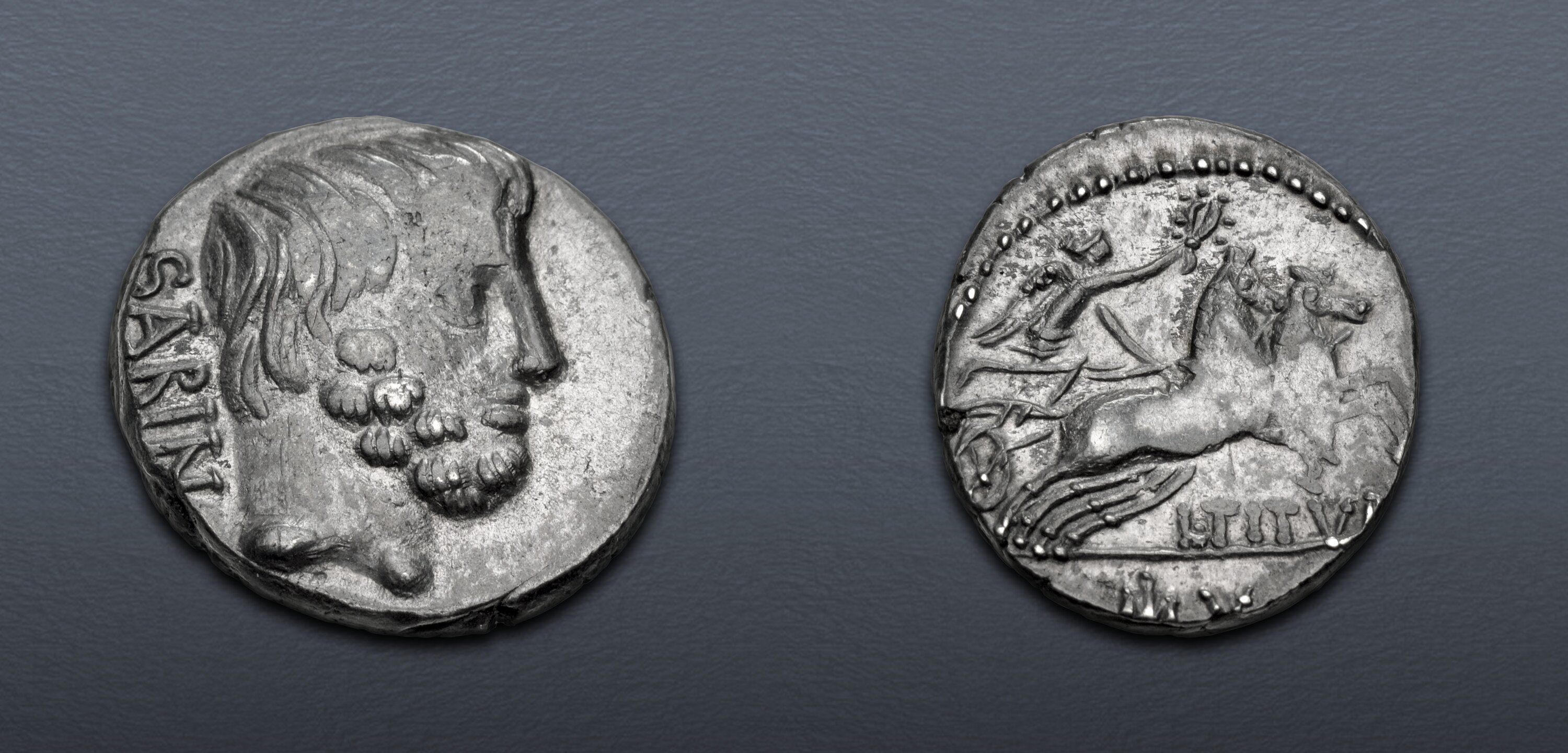 L. Titurius L.f. Sabinus. 89 BC. AR Denarius (16.5mm, 3.75 g, 7h). Rome ...