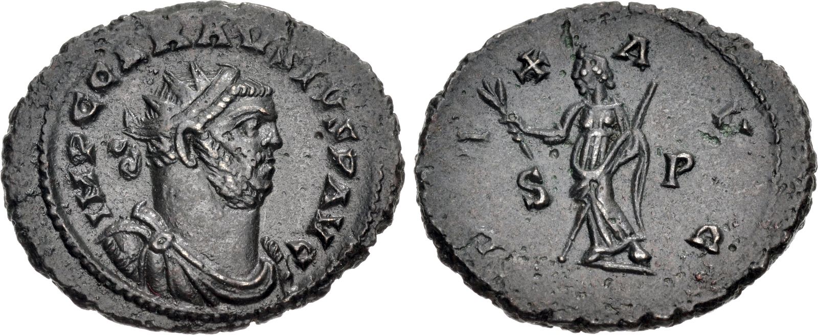 Carausius. Romano-British Emperor, AD 286-293. Antoninianus (25.5mm, 5. ...