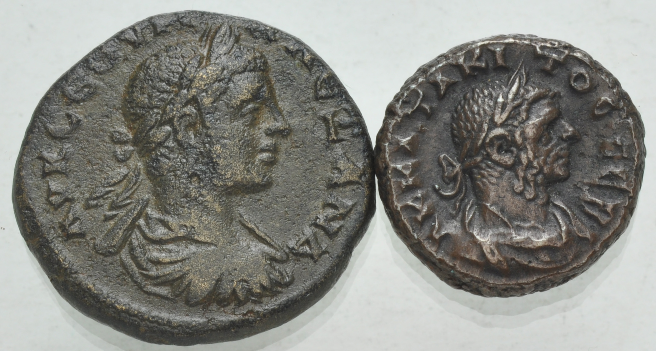 ROMAN. Provincial. Lot of two (2) potin and bronze issues. | Classical ...