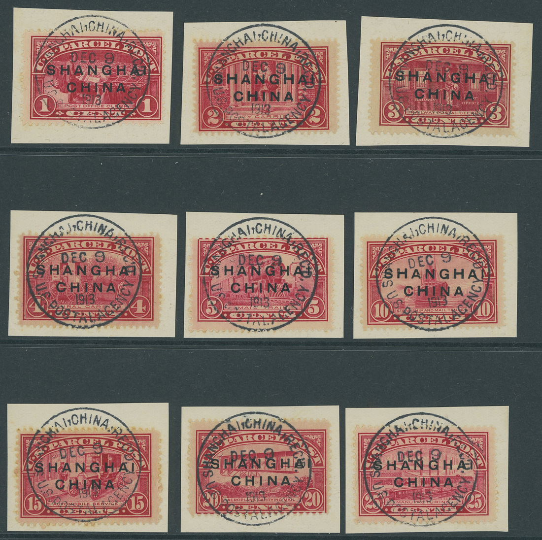 Foreign Post Offices United States Post Office Issued Stamps 1913-14 ...