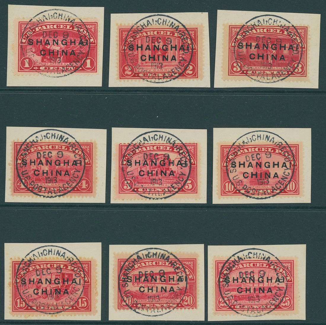 Foreign Post Offices United States Post Office Issued Stamps 1913-14 ...