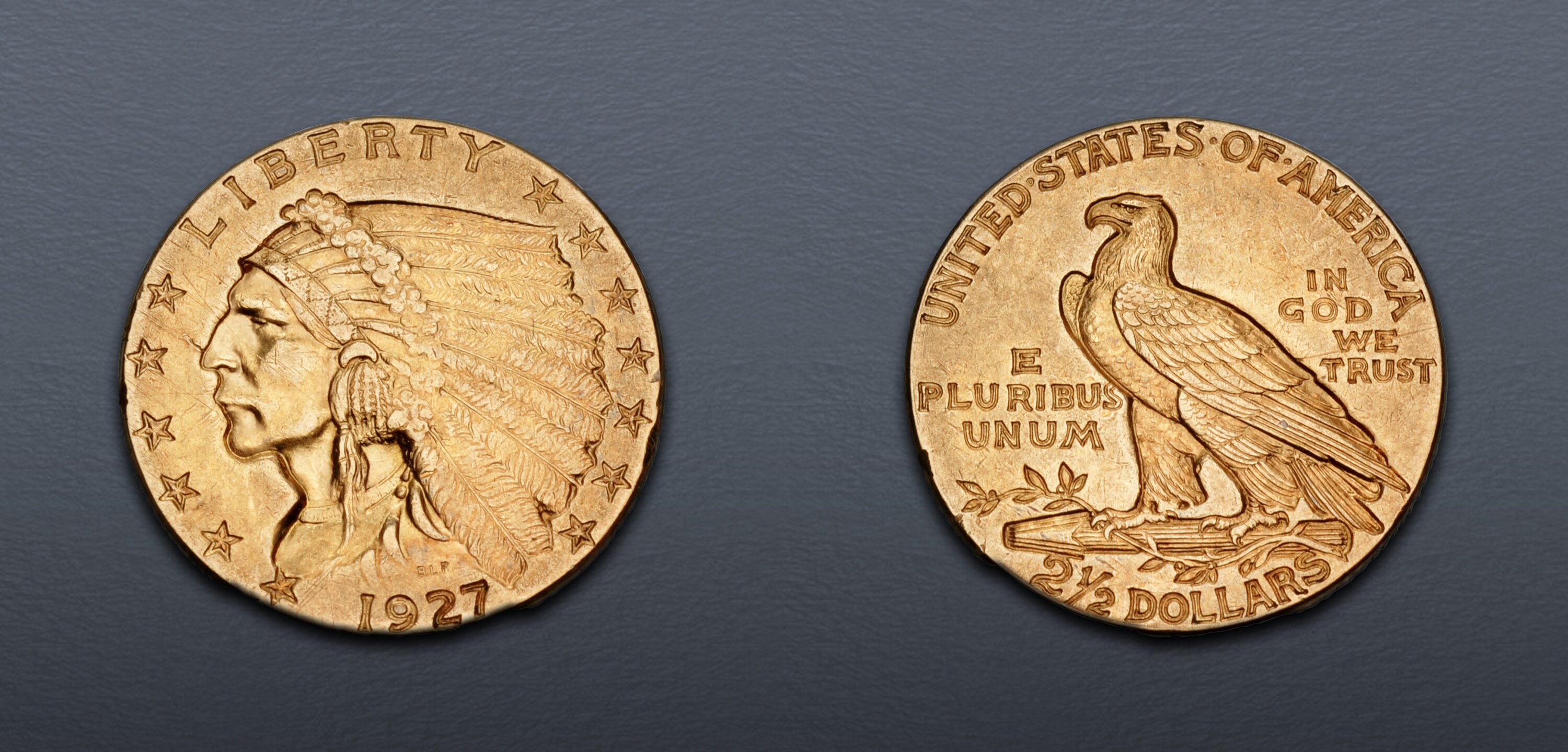 1927 Indian Head Quarter Eagle. AU Details. | Classical Numismatic Group