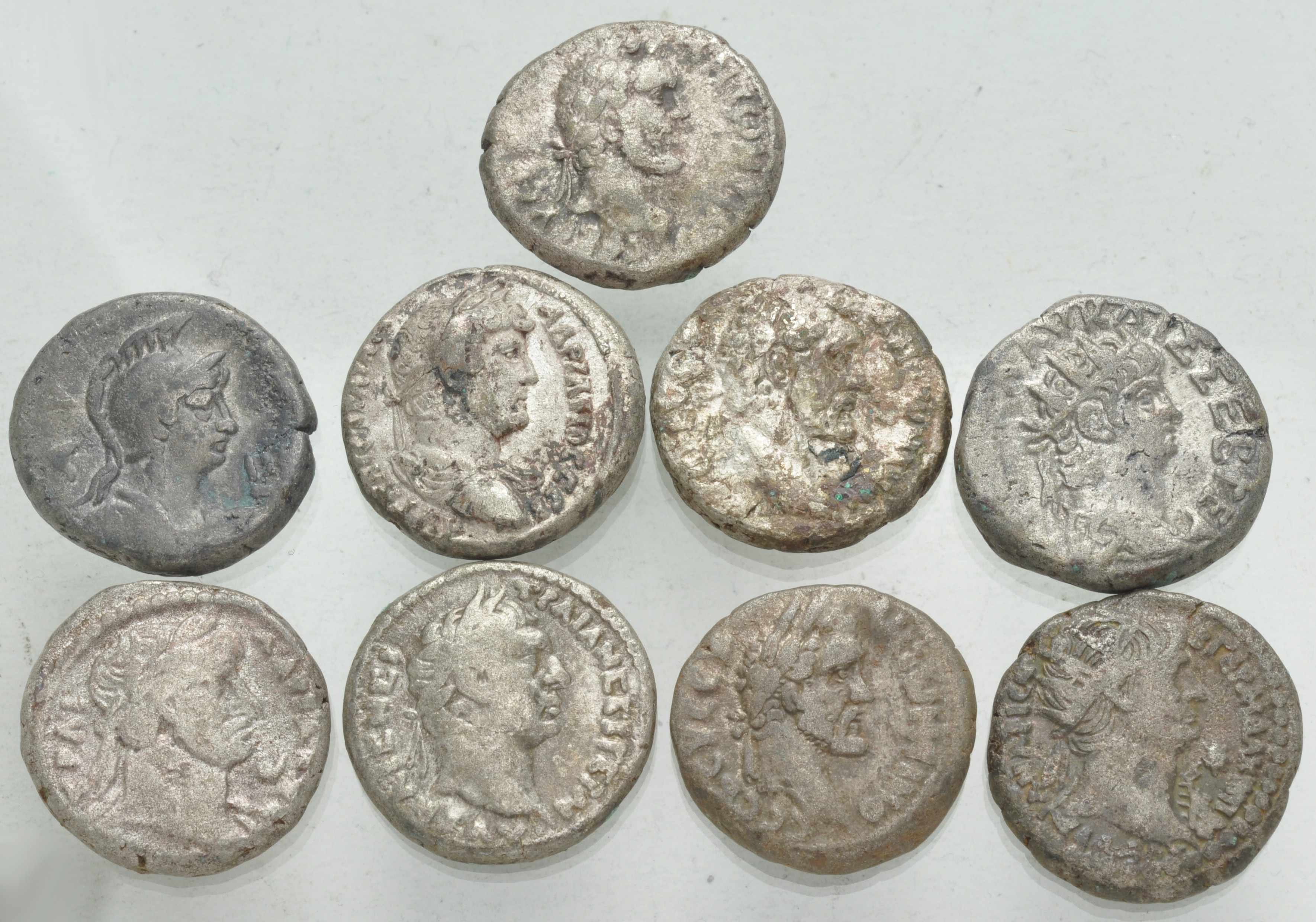 ROMAN. Provincial. Lot of nine (9) BI Tetradrachms of Egypt, Alexandria ...