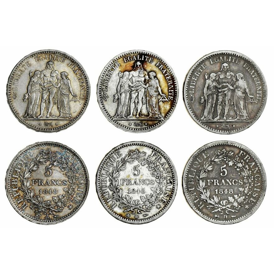 PCGS AU | France, Second Republic (1848-1852), 5-Francs, 'Hercules ...