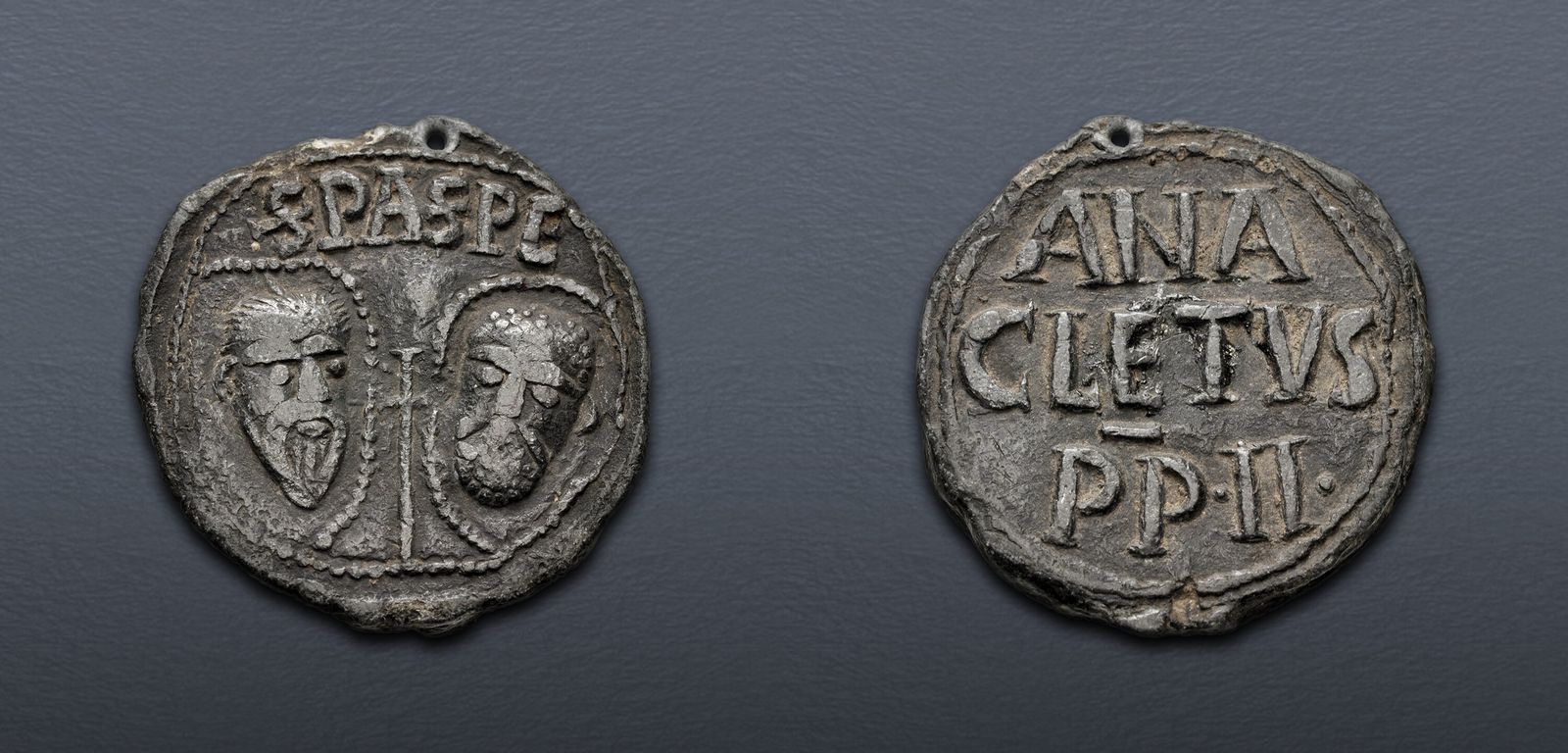 ITALY, Papal (Papal state). Anacletus II. Antipope, 1130-1138. PB Bulla ...