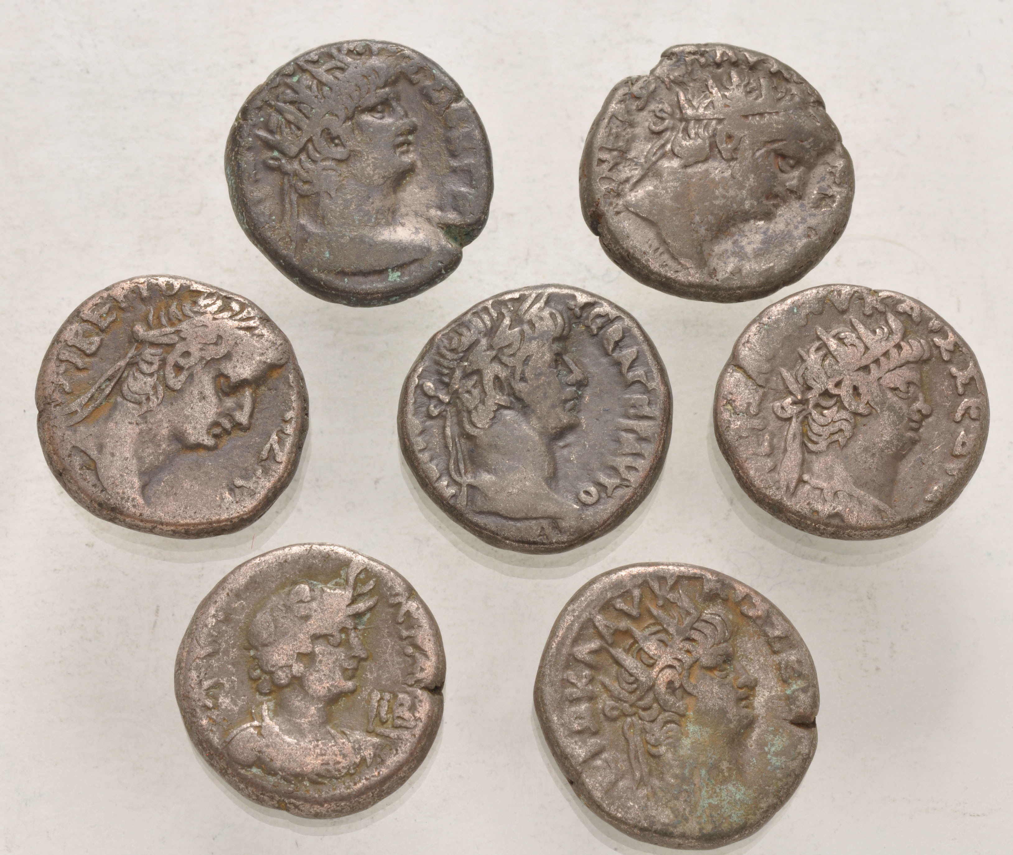 ROMAN. Provincial. Lot of seven (7) BI Tetradrachms of Alexandria ...