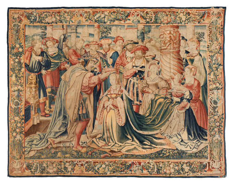 A Brussels Late Gothic Old Testament Tapestry from the Series The Story ...
