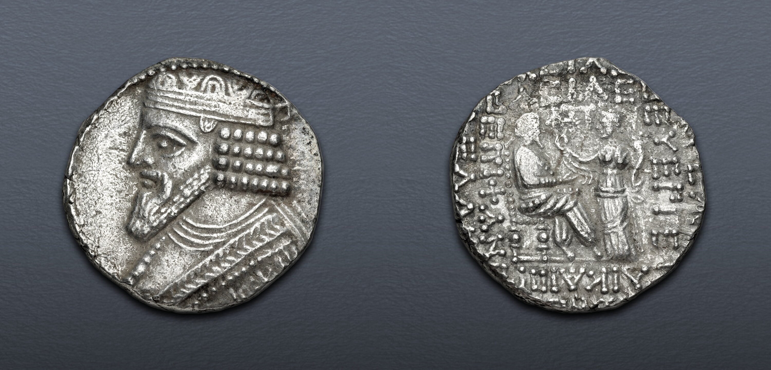 KINGS of PARTHIA. Gotarzes II. Circa AD 40-51. BI Tetradrachm (28mm, 14 ...