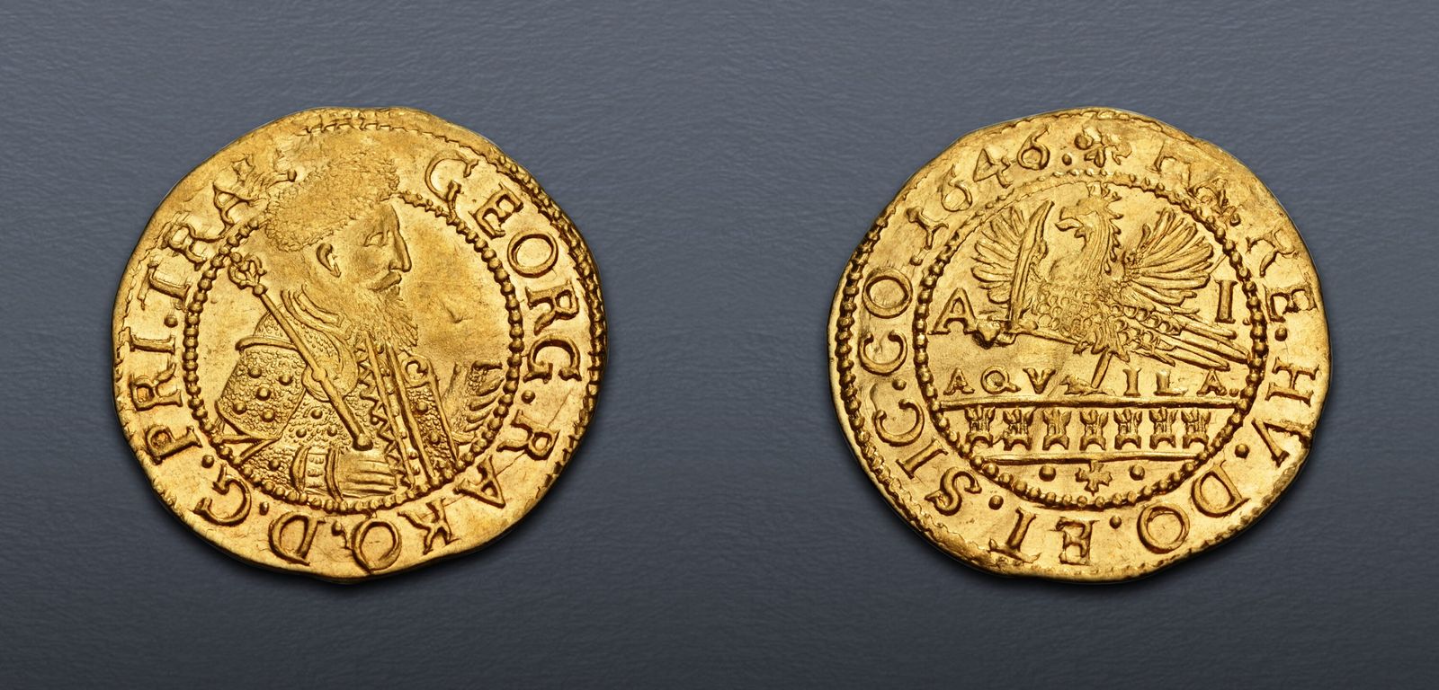 TRANSYLVANIA, Principality. György Rákóczi I. 1630-1648. AV Dukát (21mm ...