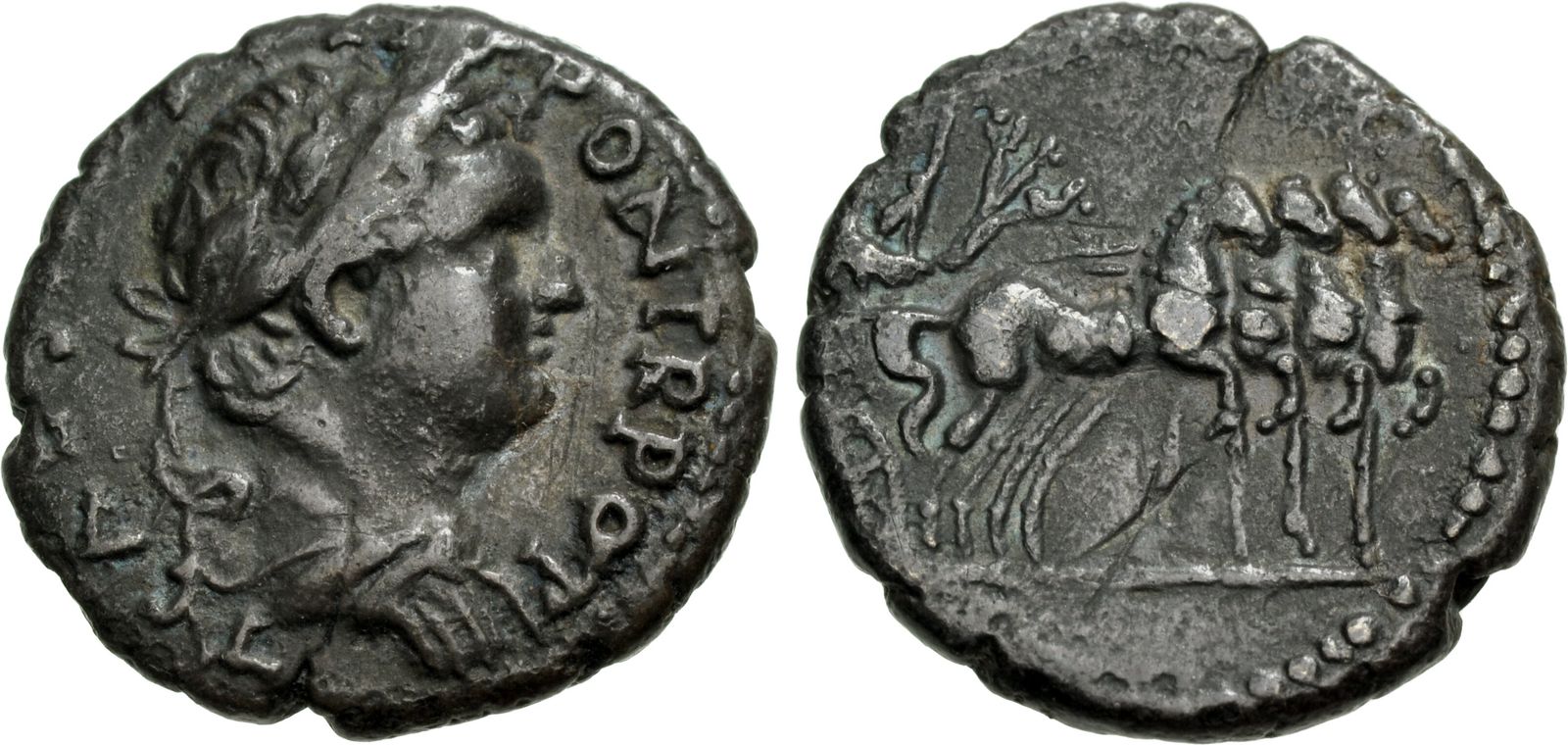 Titus. As Caesar, AD 69-79. AR Denarius (16mm, 2.74 g, 5h). “Judaea ...