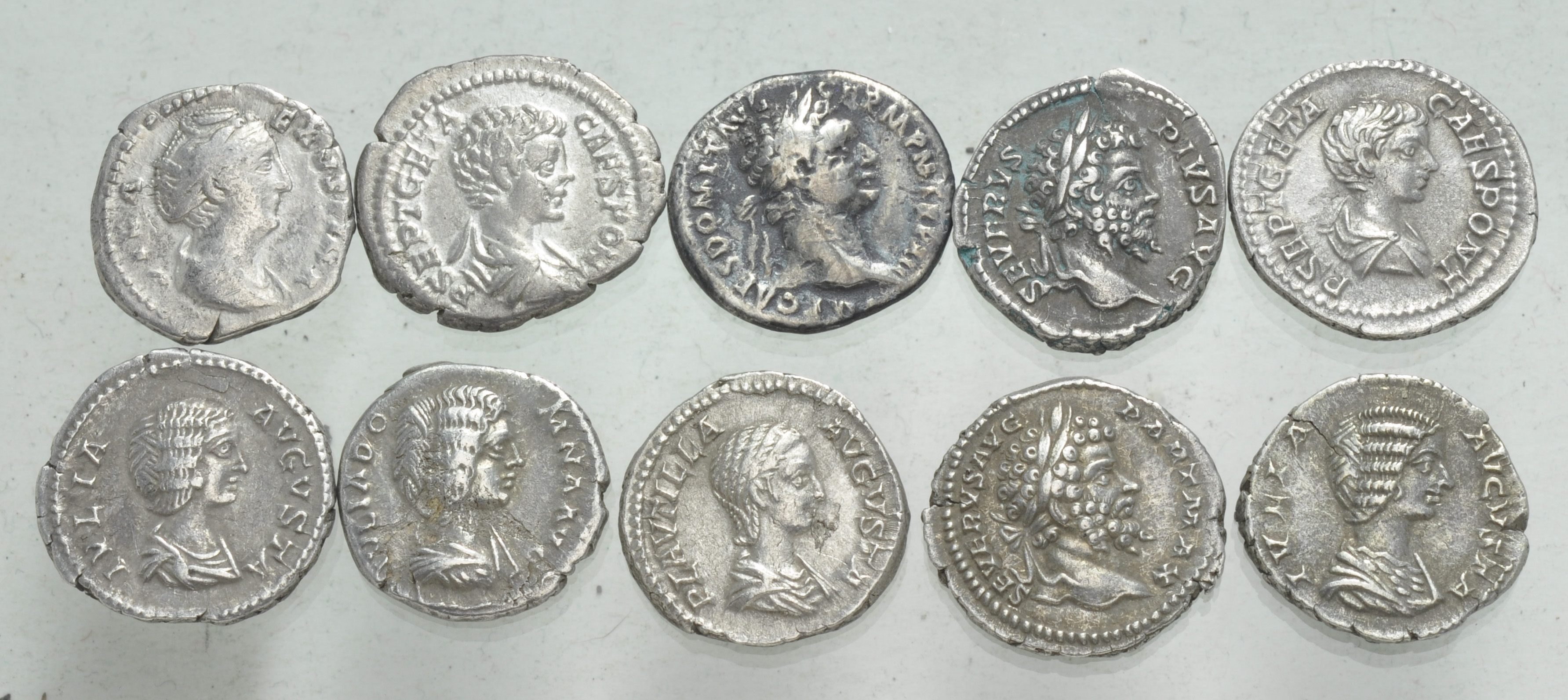 ROMAN. Imperial. Lot of ten (10) AR Denarii. | Classical Numismatic Group