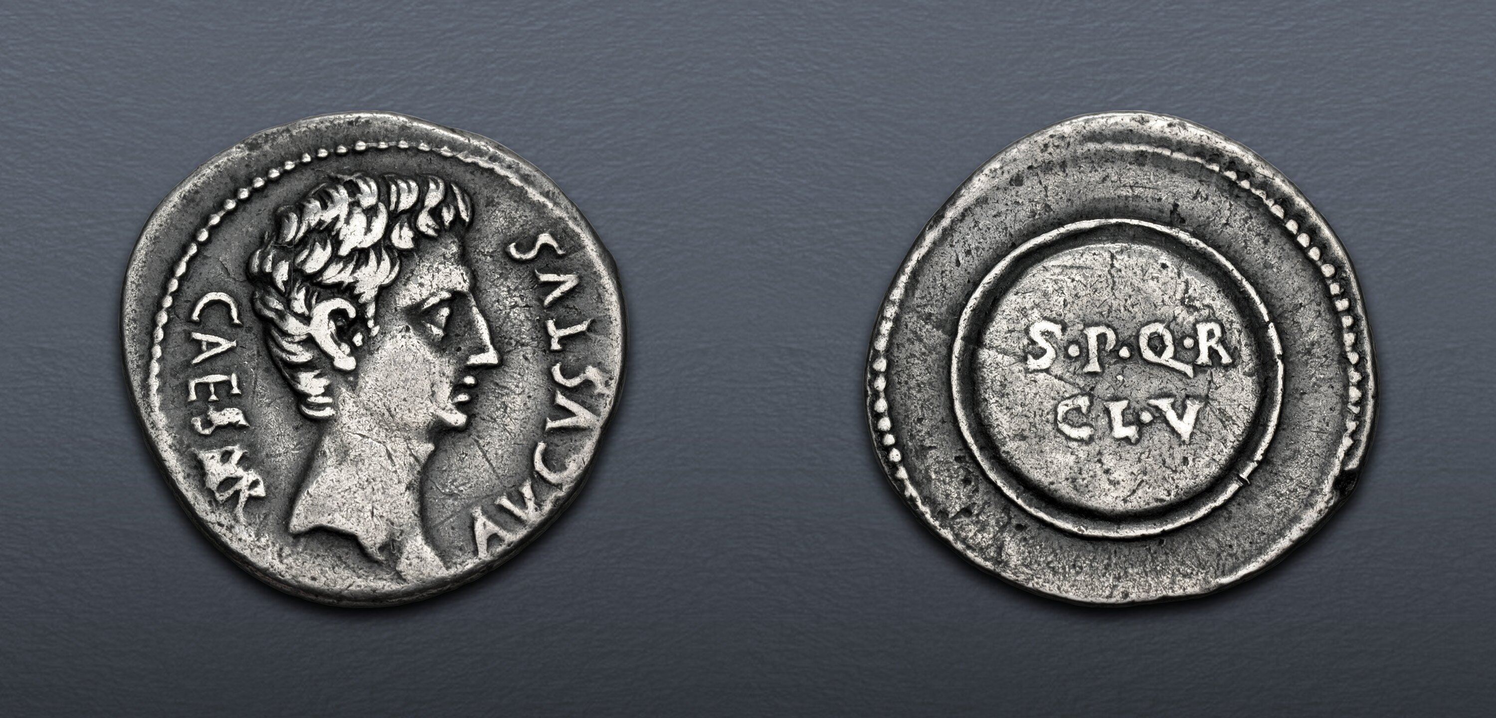 Augustus. 27 BC-AD 14. AR Denarius (20.5mm, 3.25 g, 6h). Uncertain ...