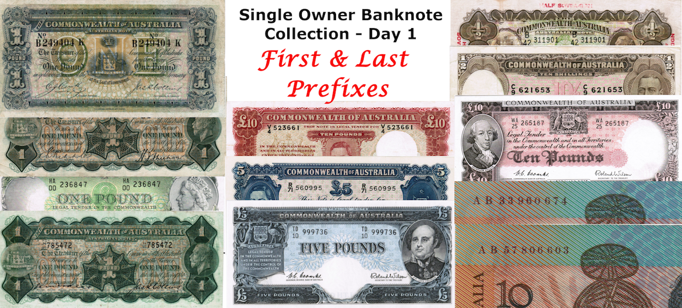 Single Owner Banknote Collection - Day 1 | Eureka Coins Banknotes and ...